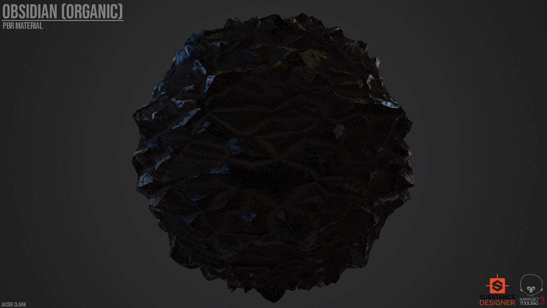 Obsidian Texture Wallpaper