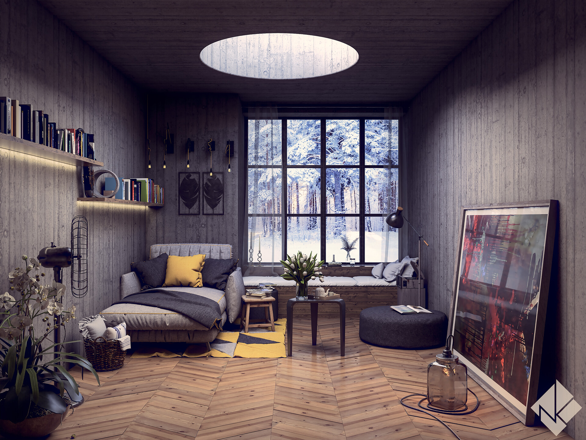 ArtStation - Reading Nook | 2019