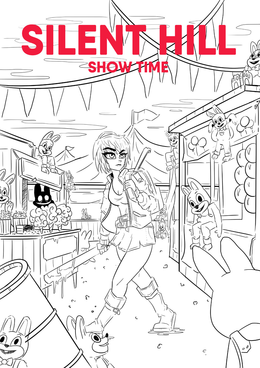 silent hill coloring pages