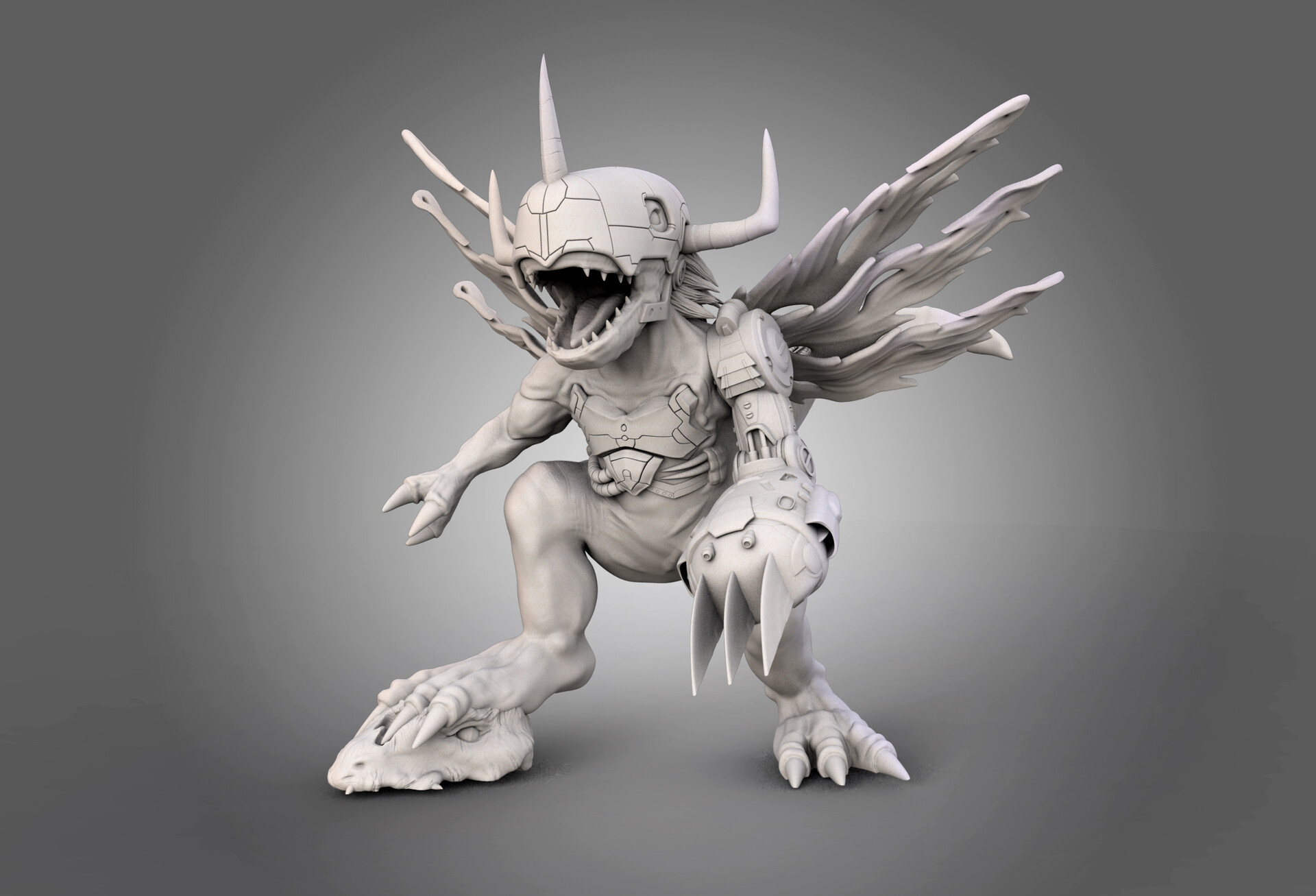 digimelody metal greymon coloring pages