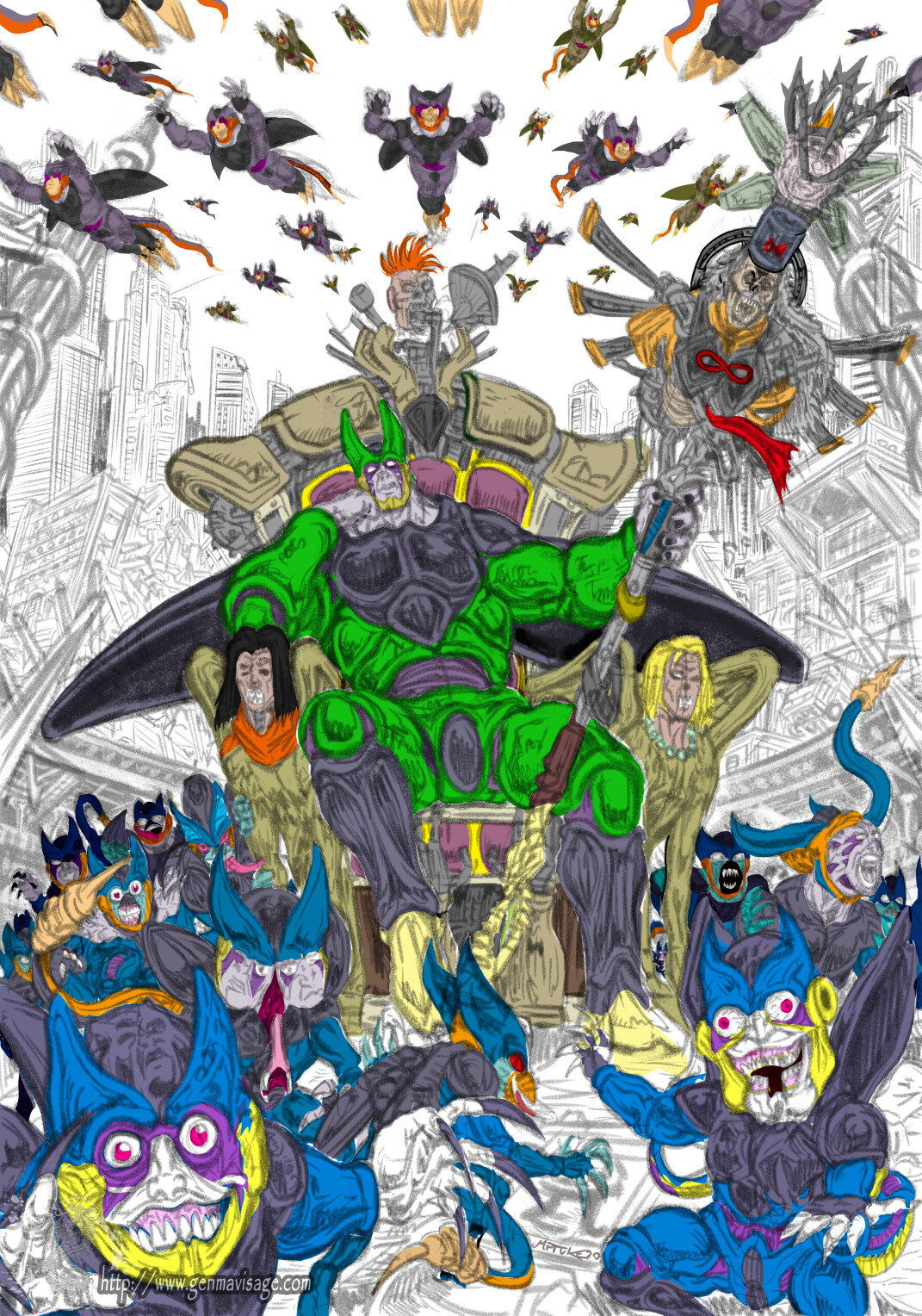 Thomas Tuke - Perfect Cell: Hybrid of the 4 horsemen.