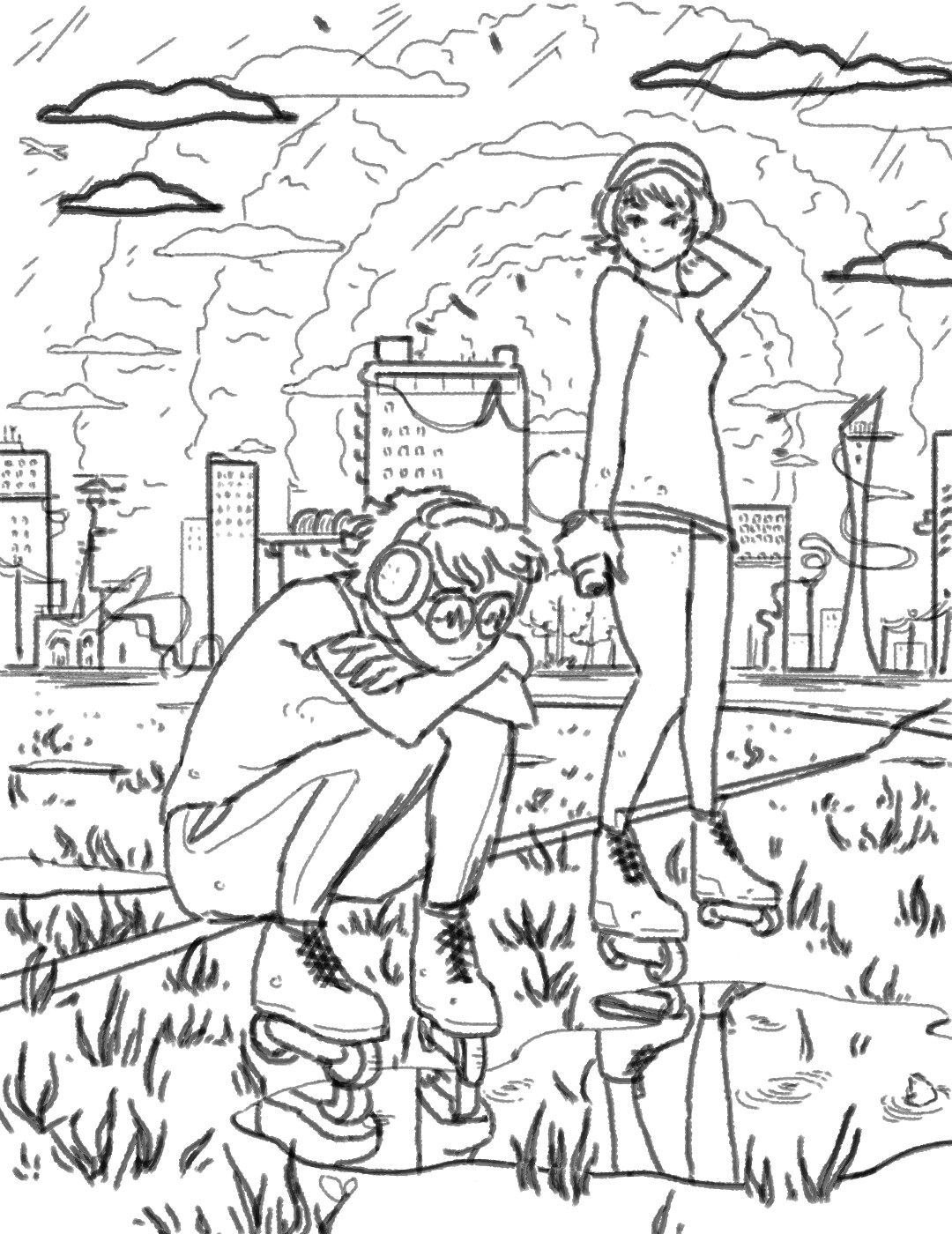 jet set radio coloring pages