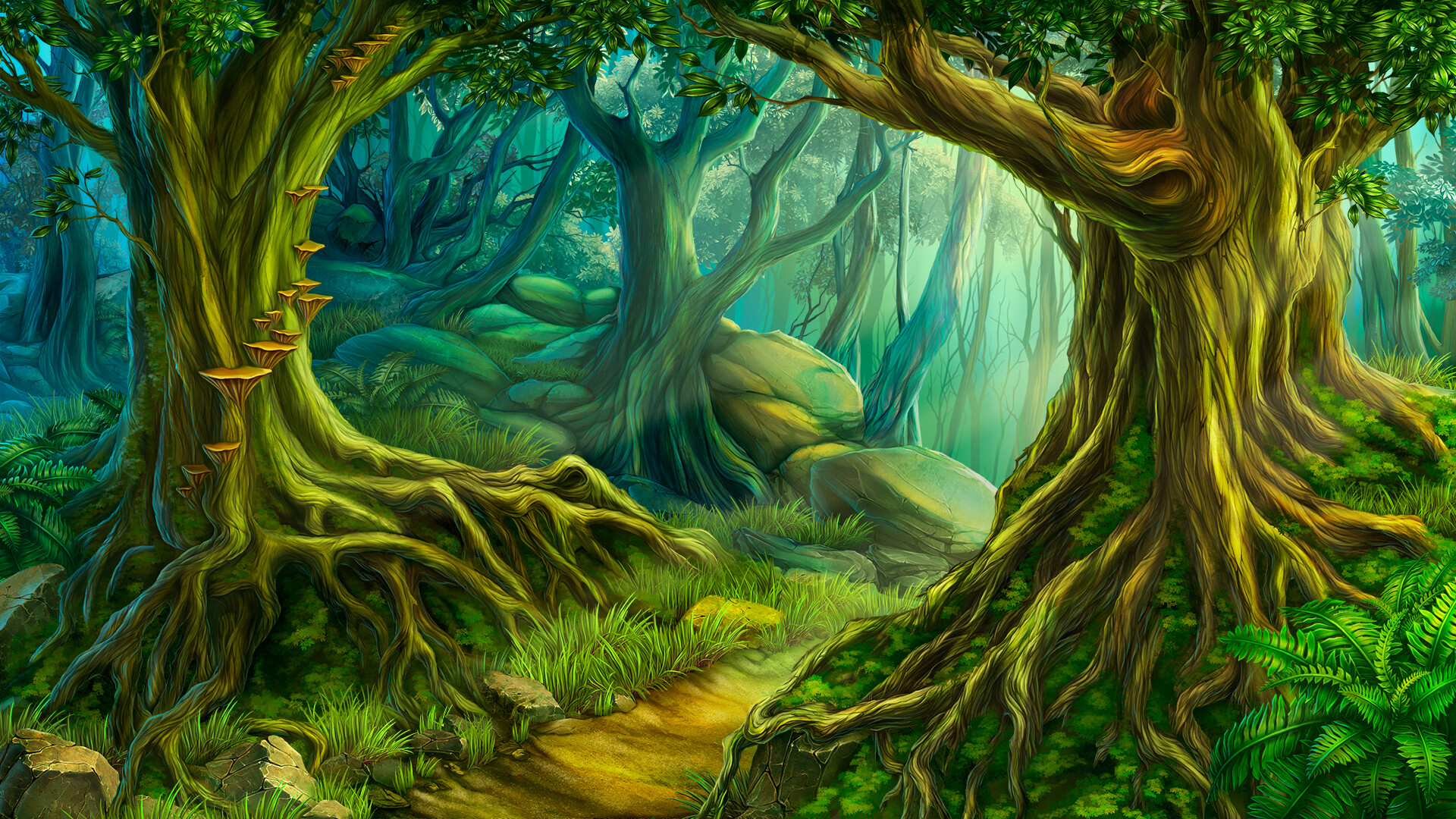 ArtStation - Fairy Themed slot background⁠