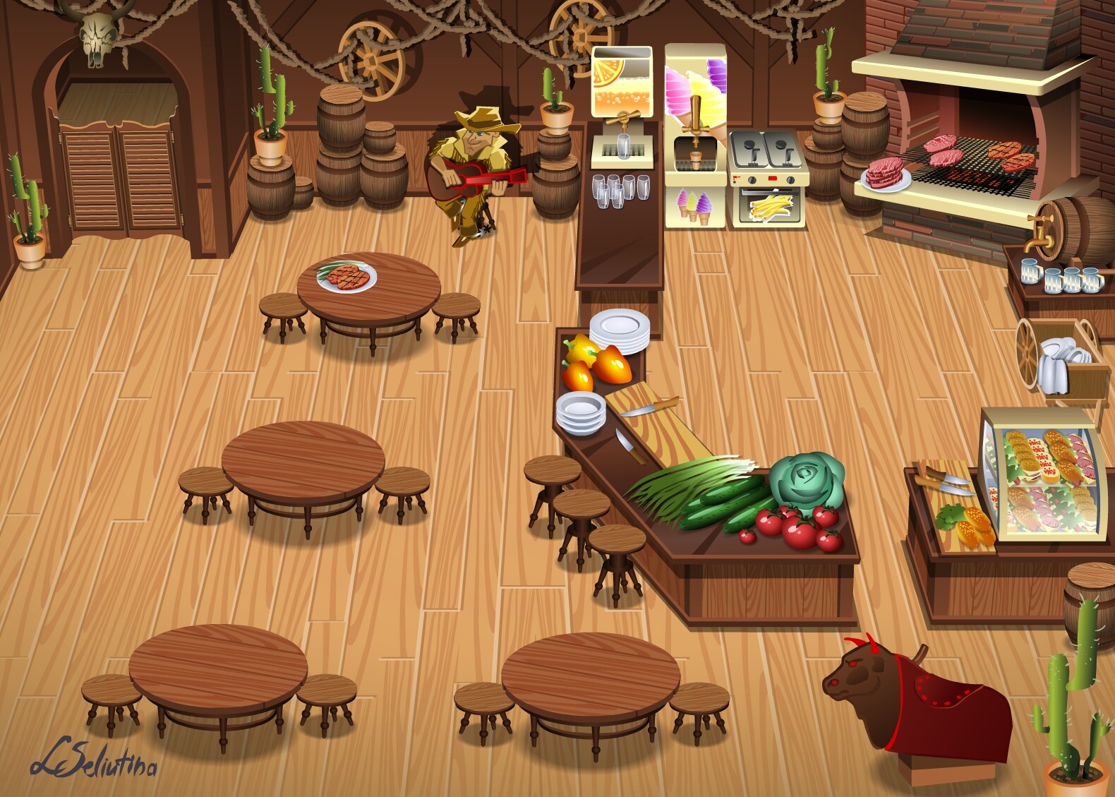 ArtStation - "Texas Saloon"