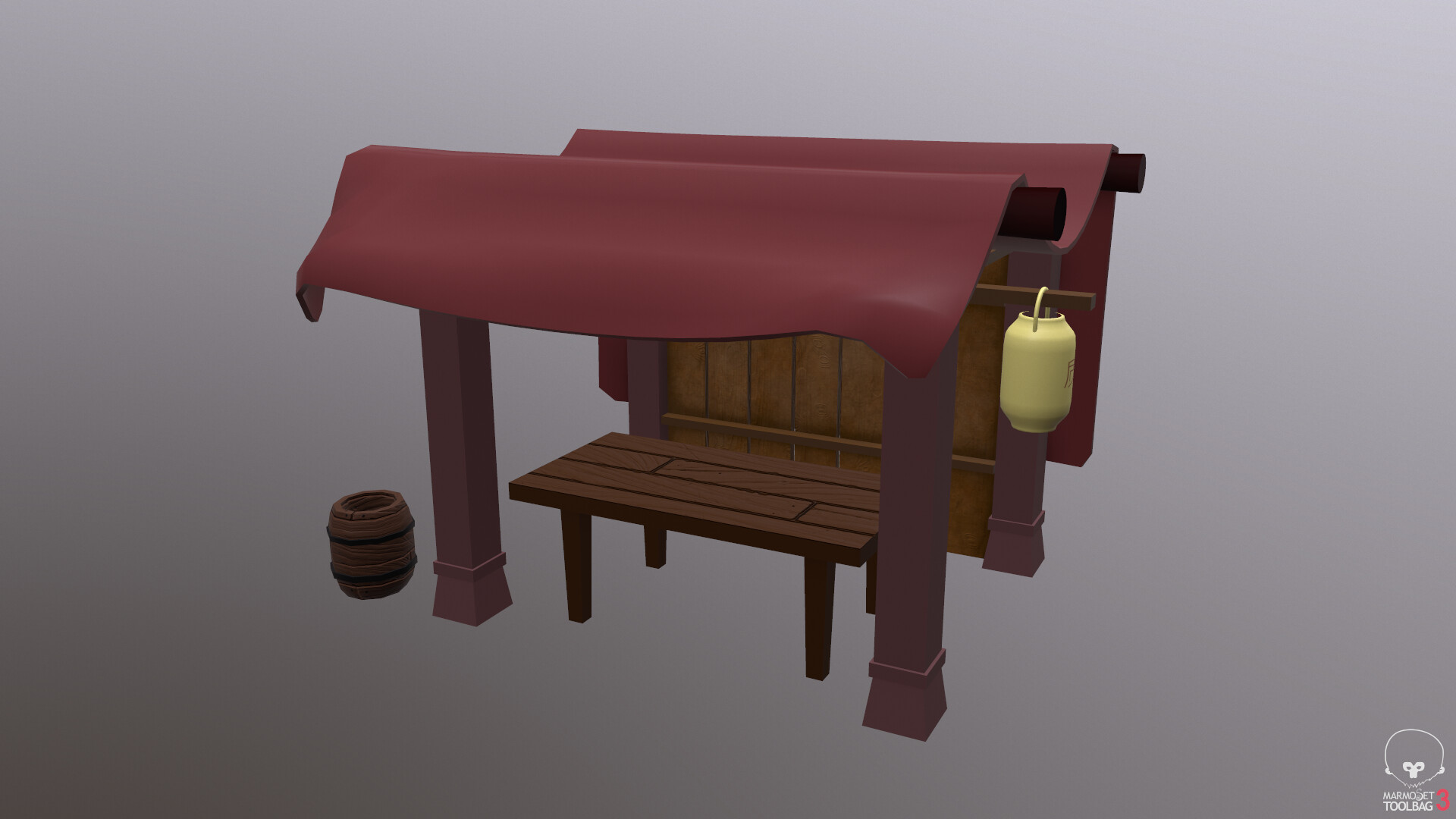 ArtStation - Stylised Market Stall