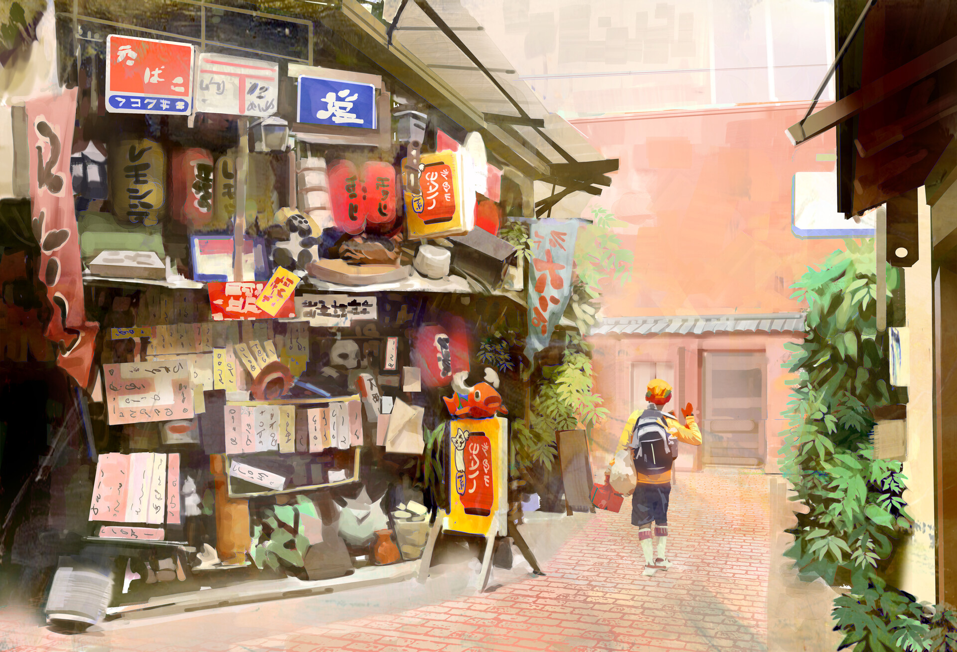 ArtStation - japanese town (photo study)