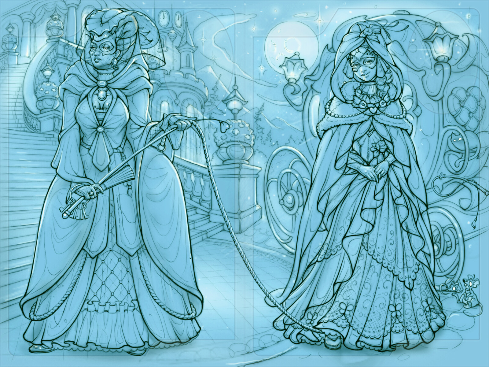 ArtStation - Cinderella & Stepmother