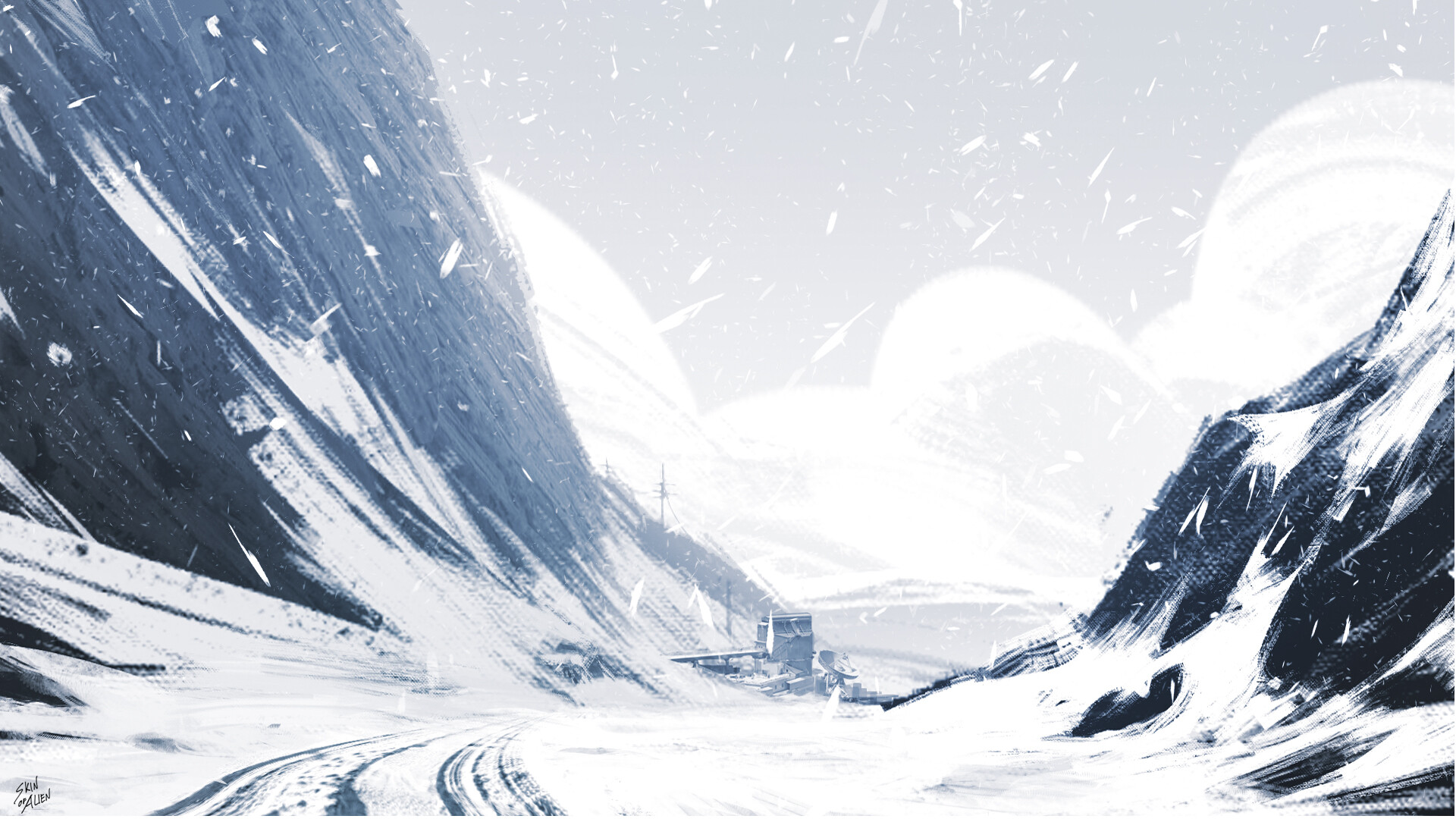ArtStation - Snowy Mountains