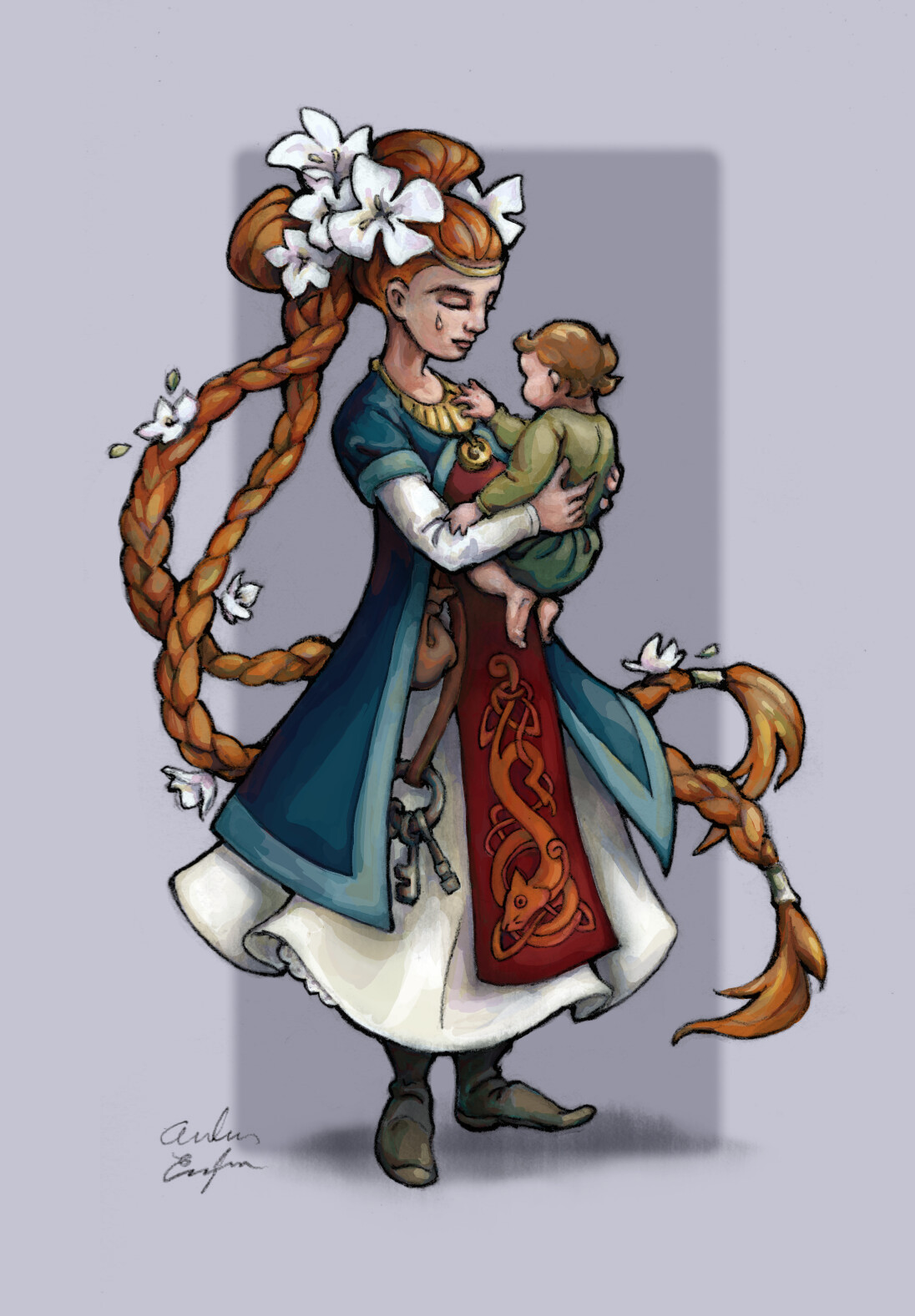 Andrea England - Freya - Norse Gods Character Design Challenge