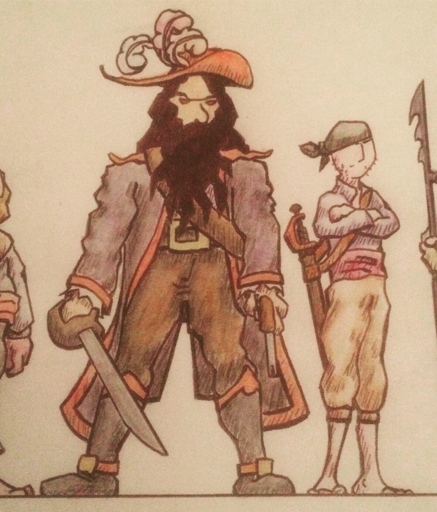 ArtStation - Blackbeard & crew