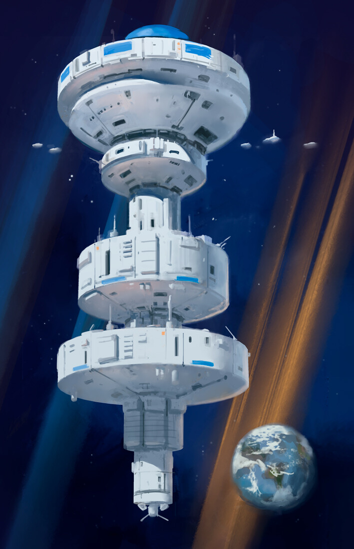 ArtStation - Space station "A-1"