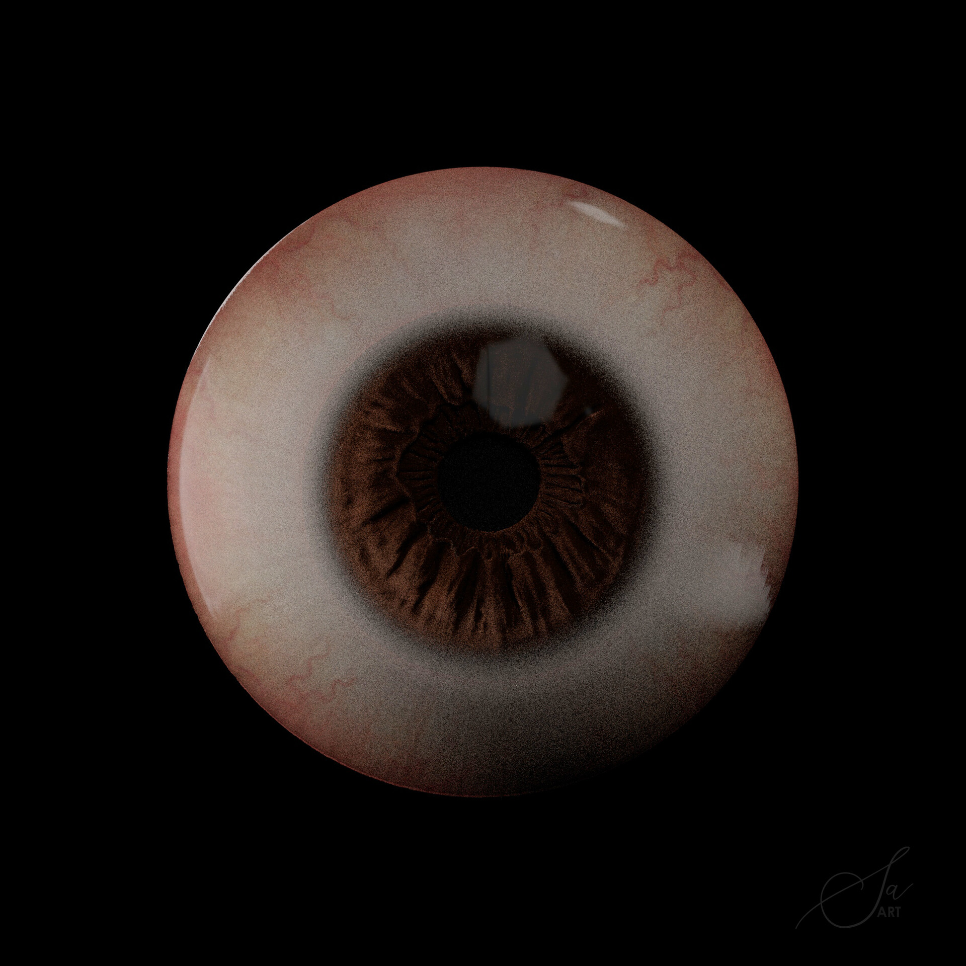 ArtStation - HD Eye Test Render 2