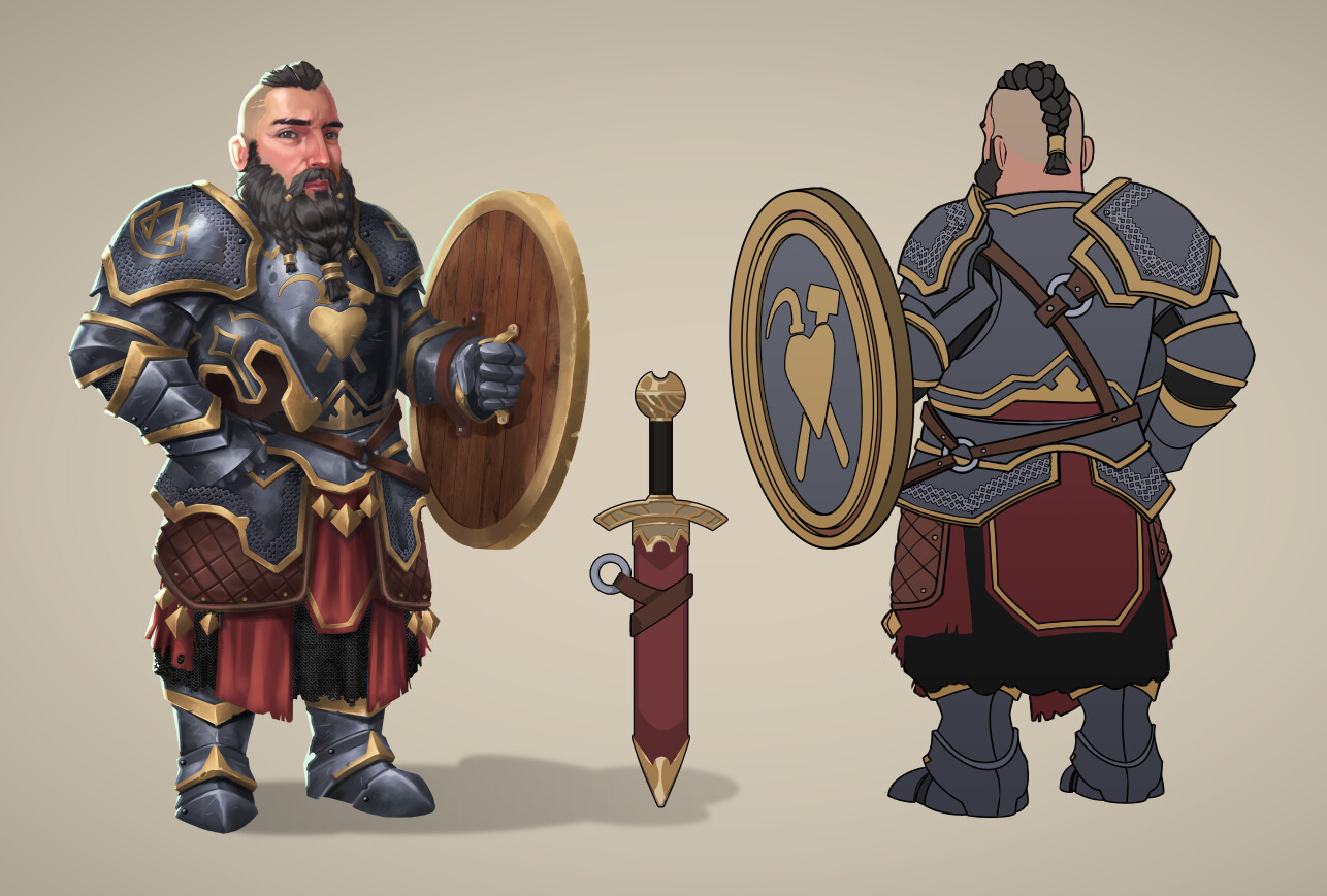 ArtStation - Dwarf Warrior