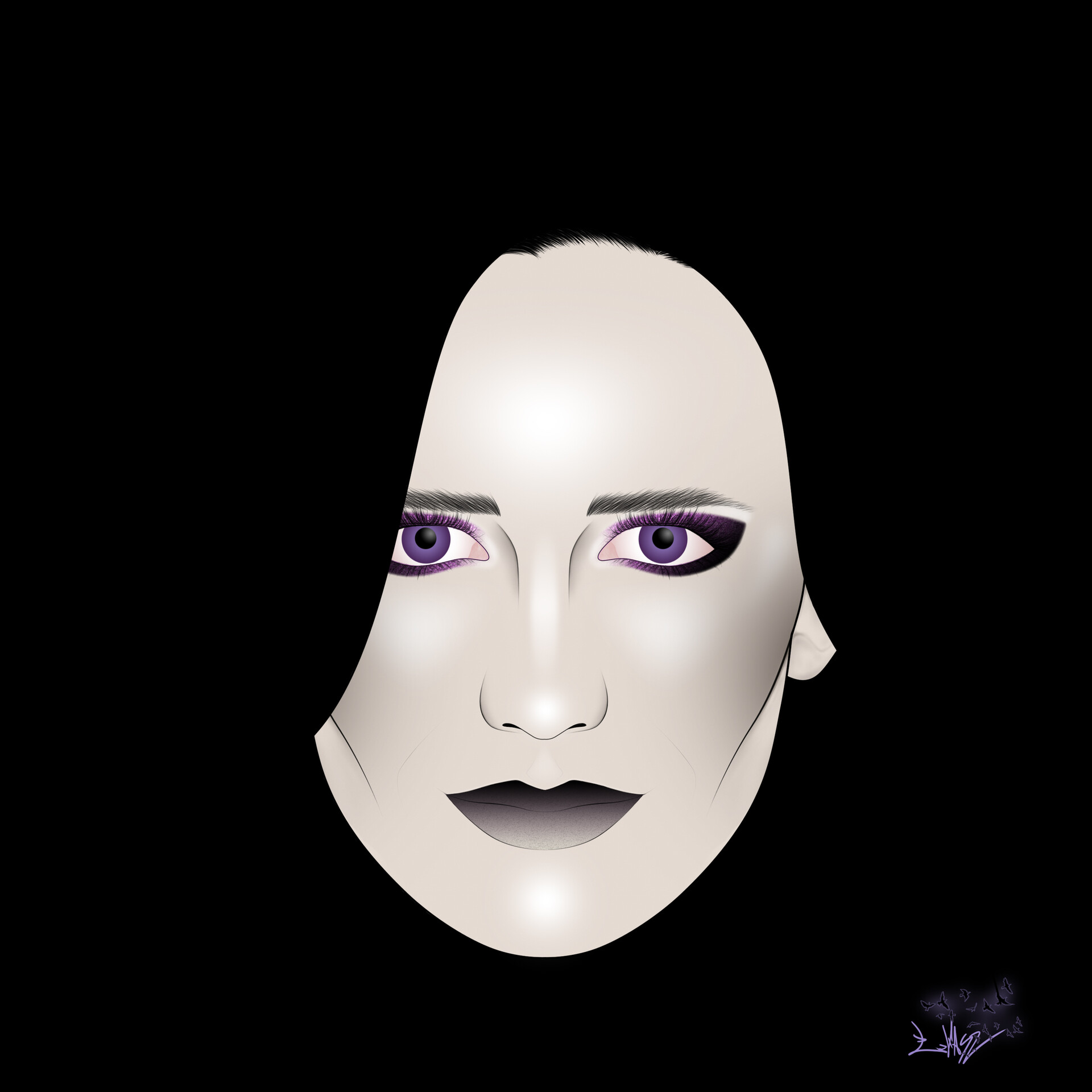 ArtStation - Face Chart - Eva Green_Yennefer