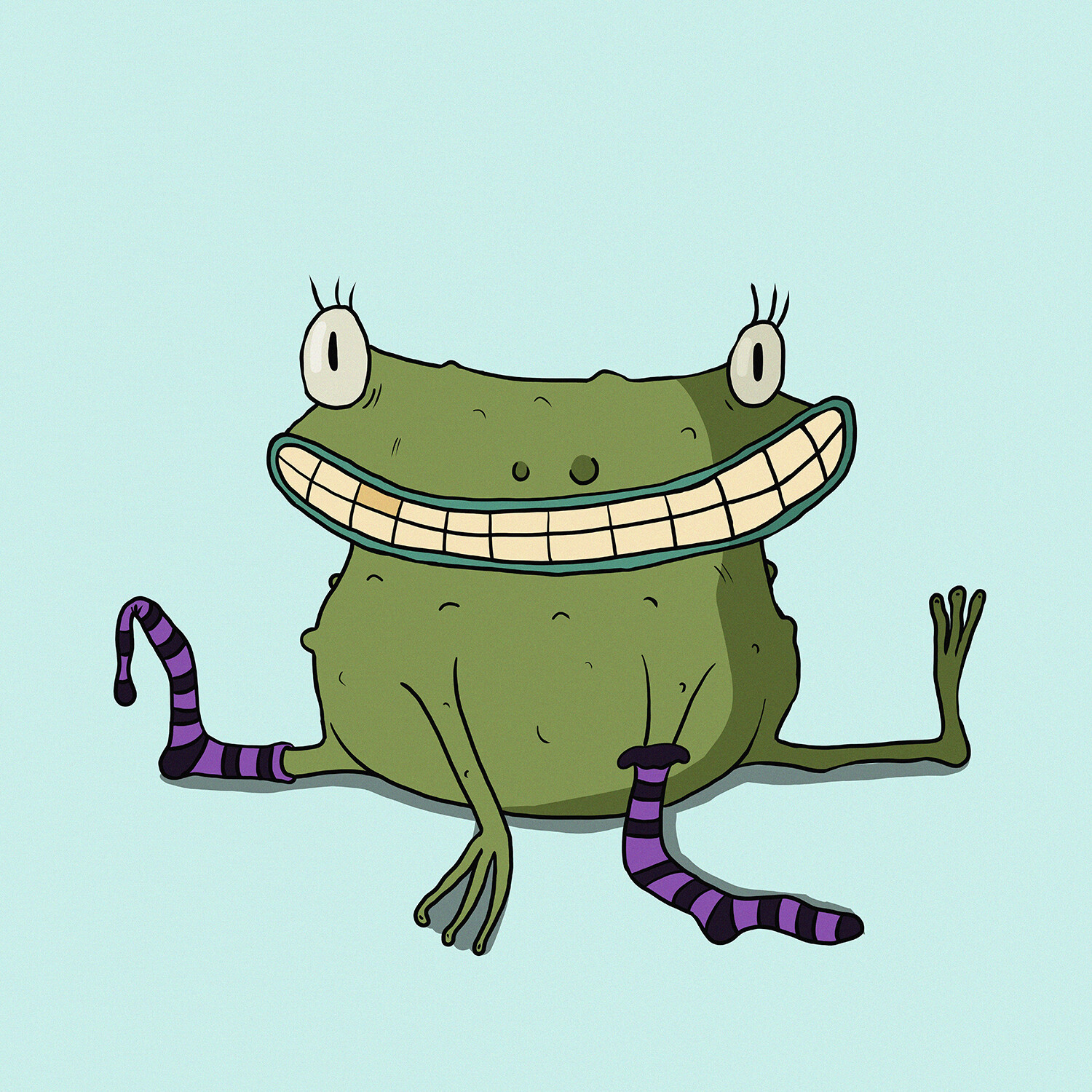 ArtStation - Cartoon frog