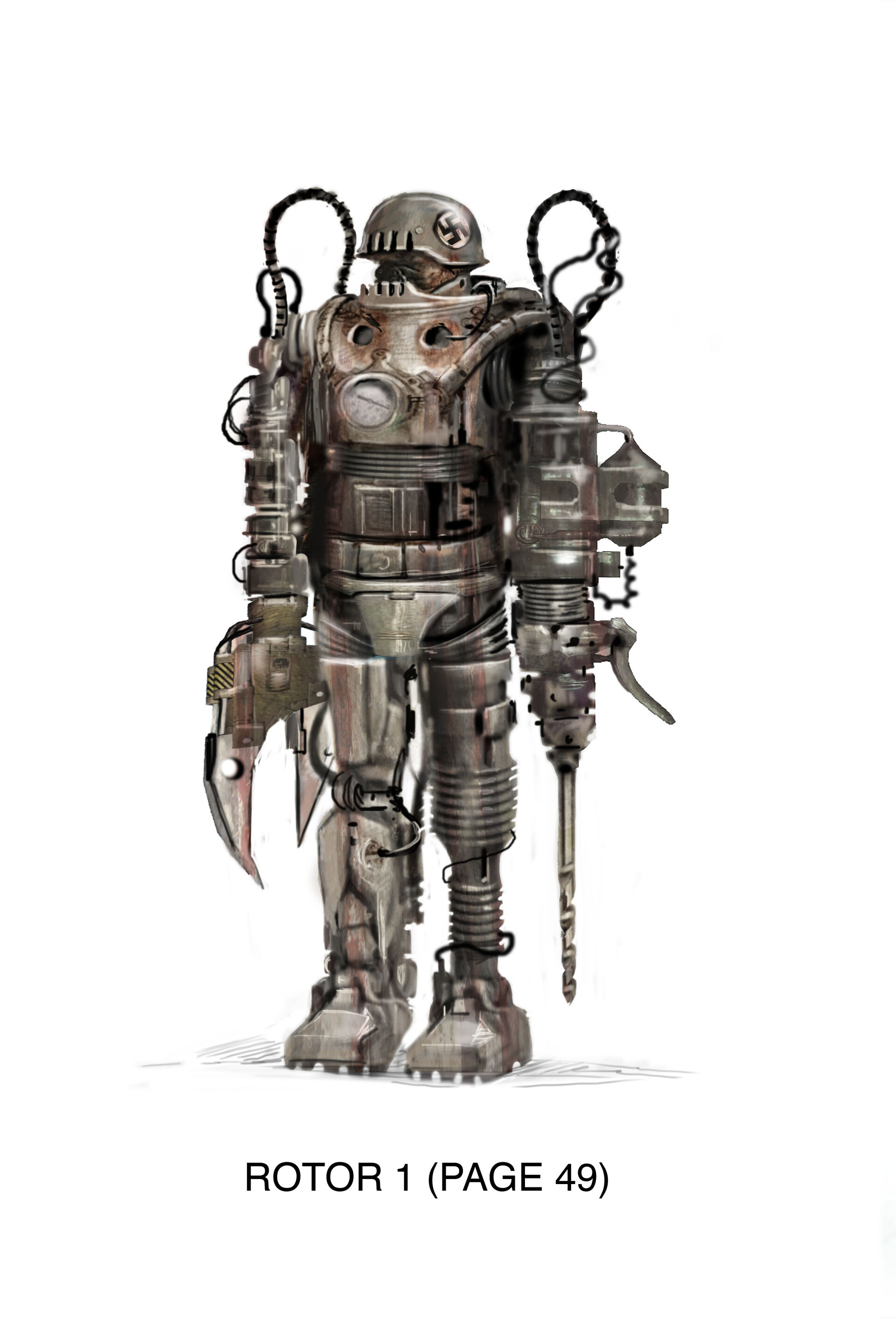 ArtStation - German ww2 Zombot ROTOR