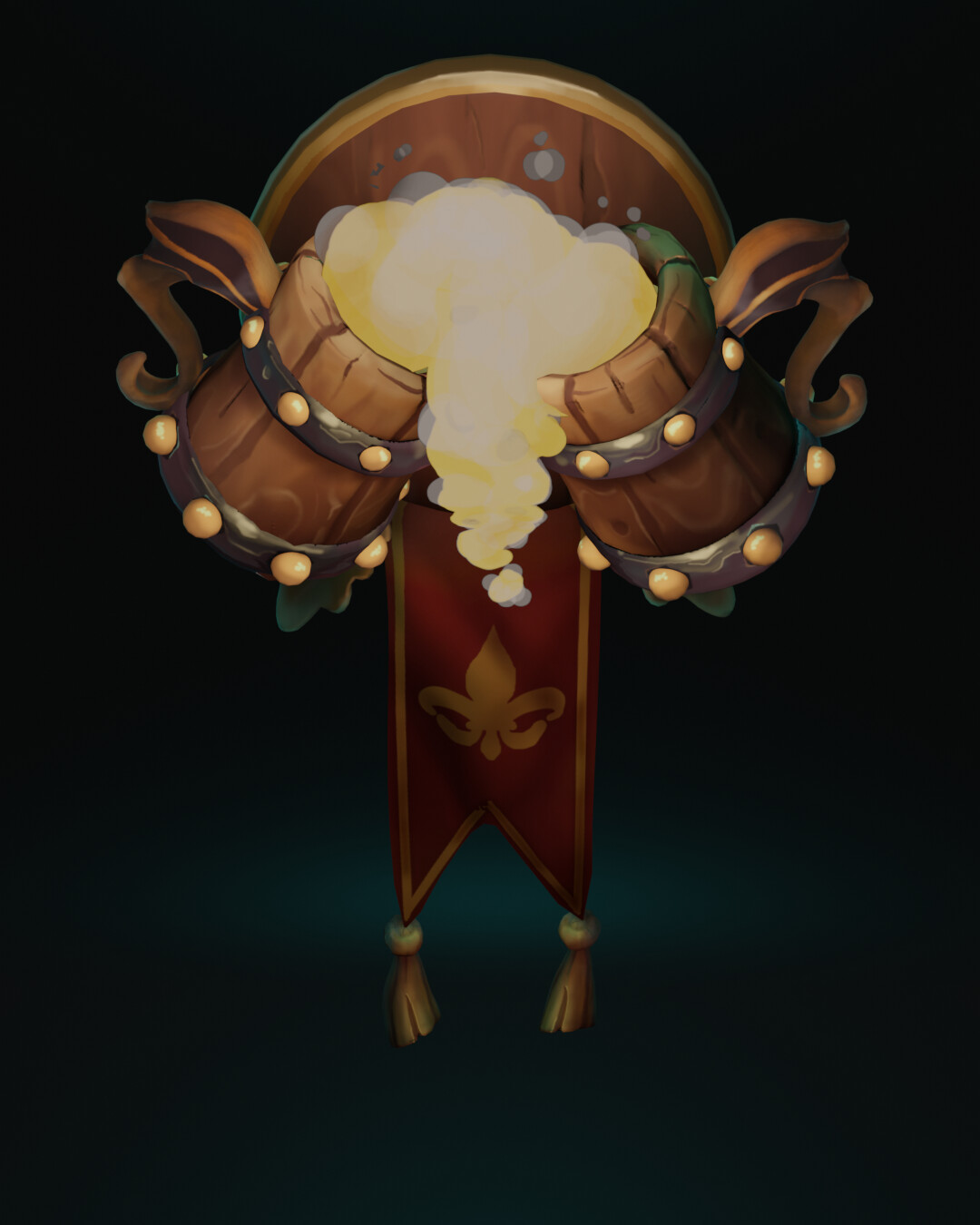 Nick Reinhardt - Dwarven Beer Crest (Hand-Painted)