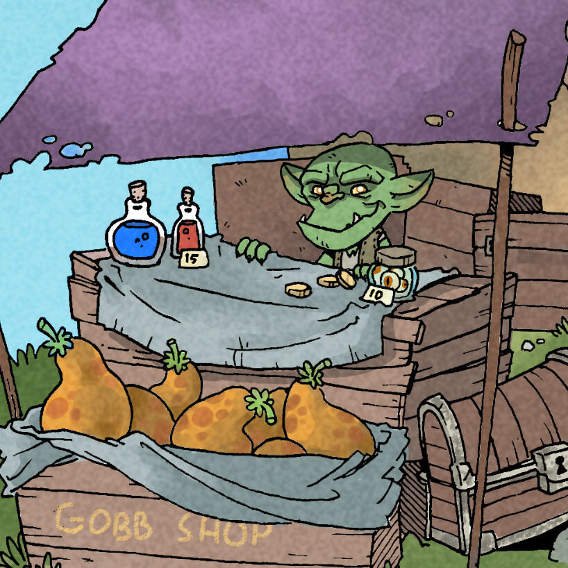 Piotr Kuberkiewicz - Illustration: Goblin Merchant