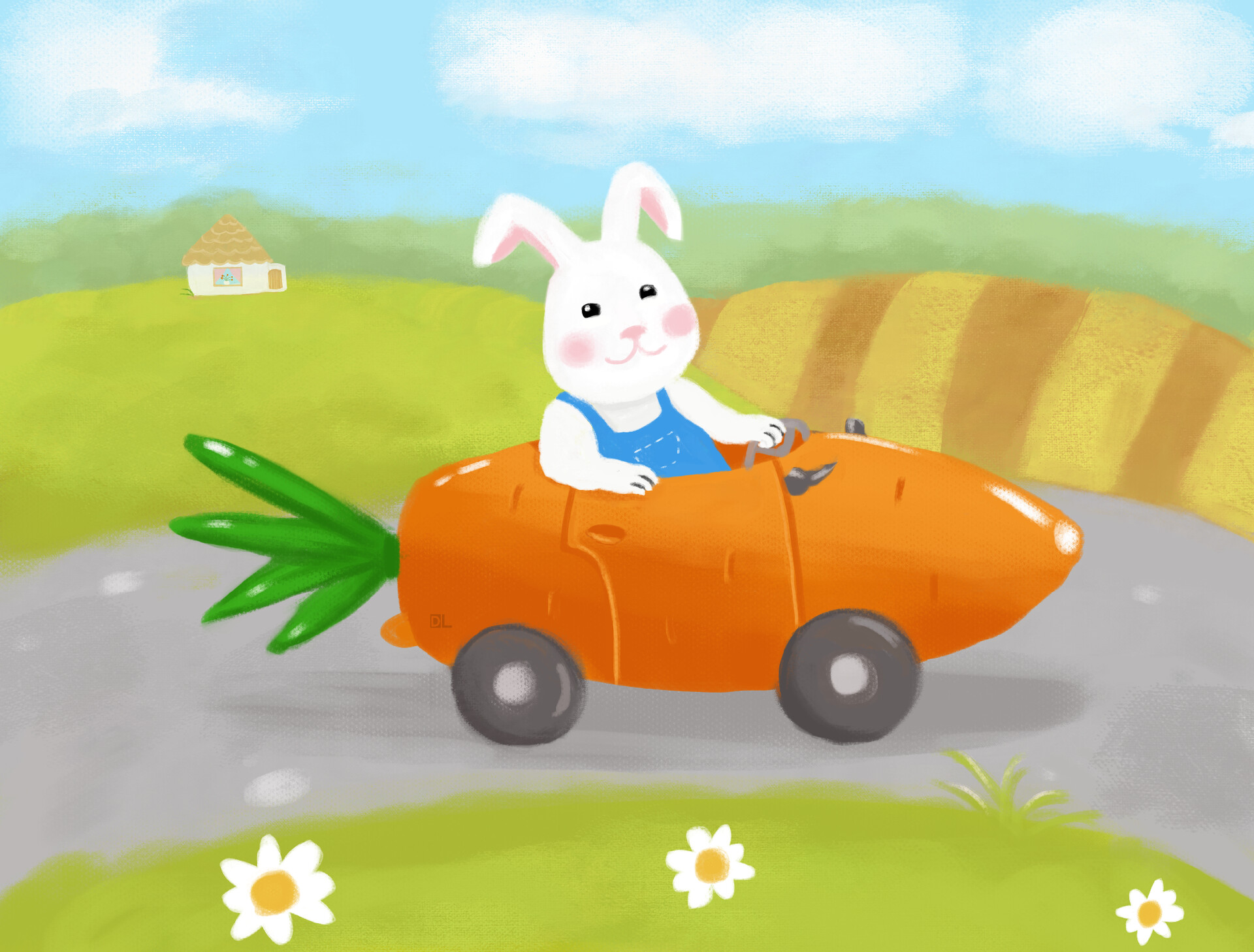 ArtStation - Rabbit on the road