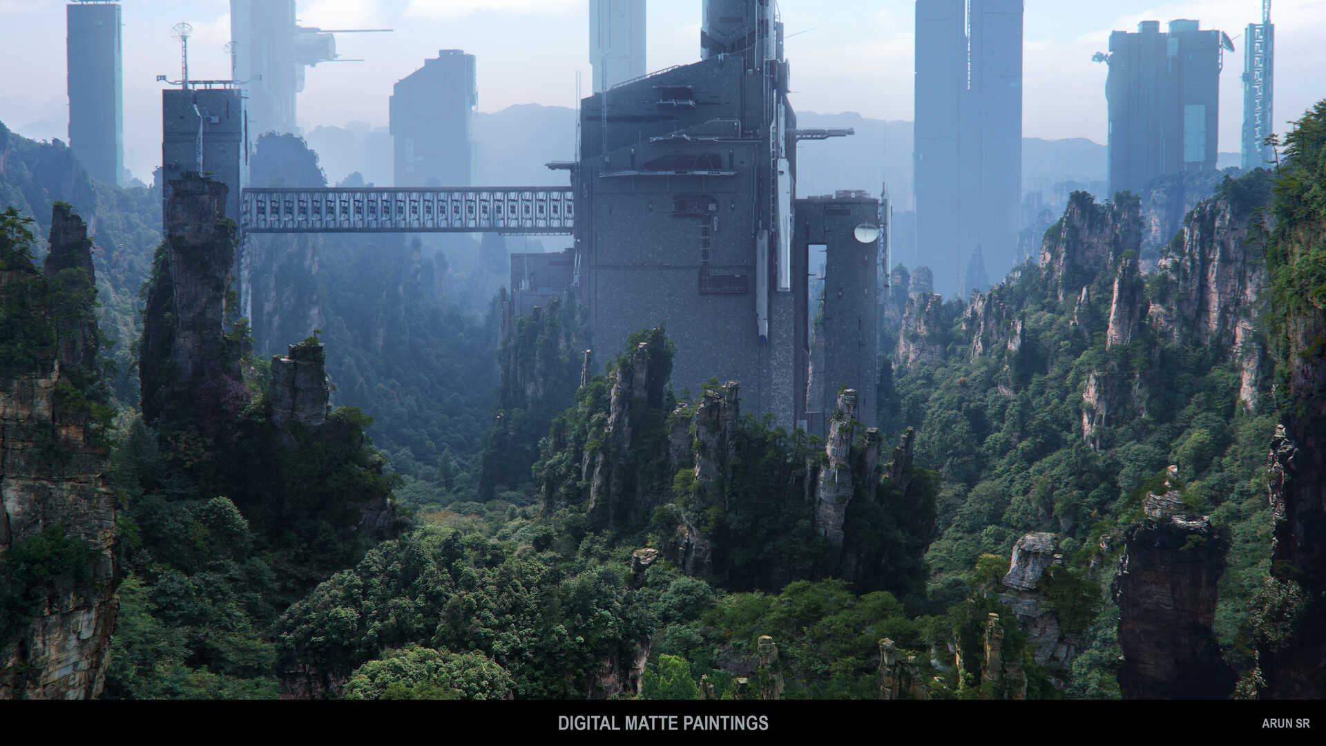 ArtStation - Sci fi forest.