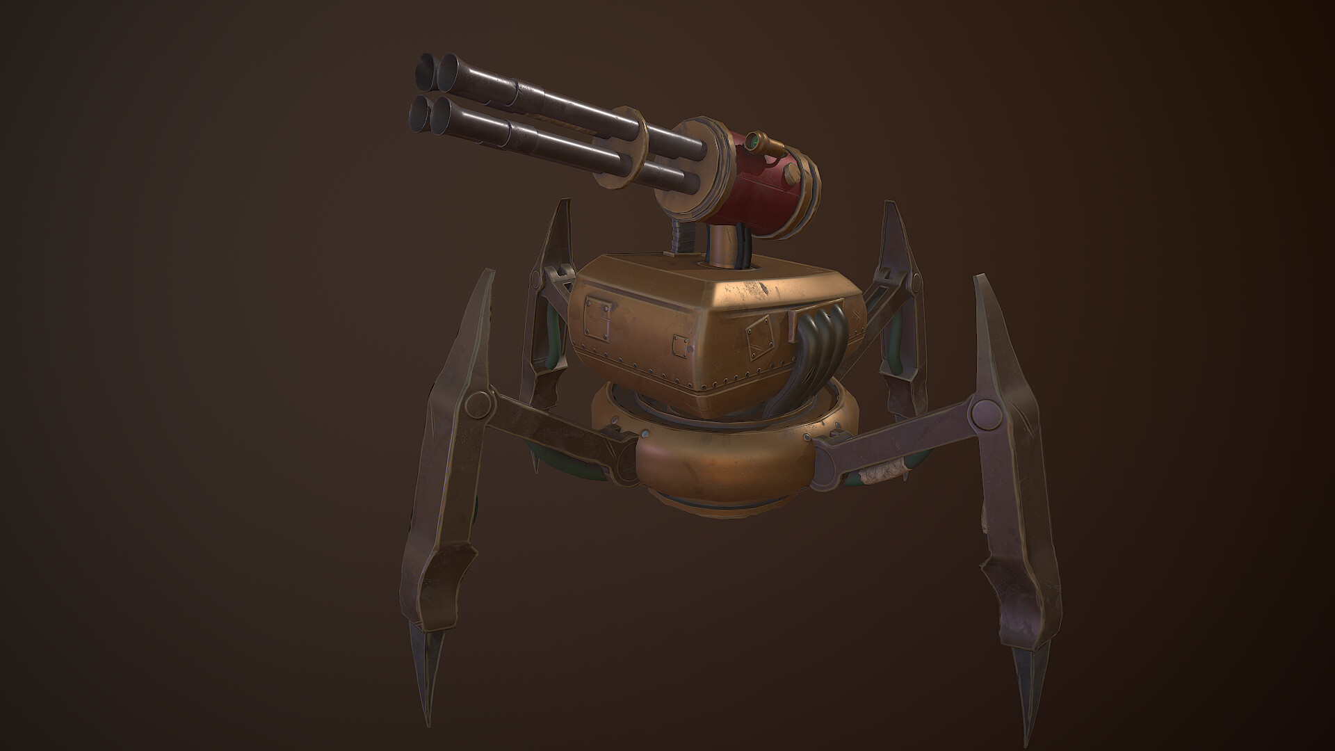 ArtStation - Machine gun robot