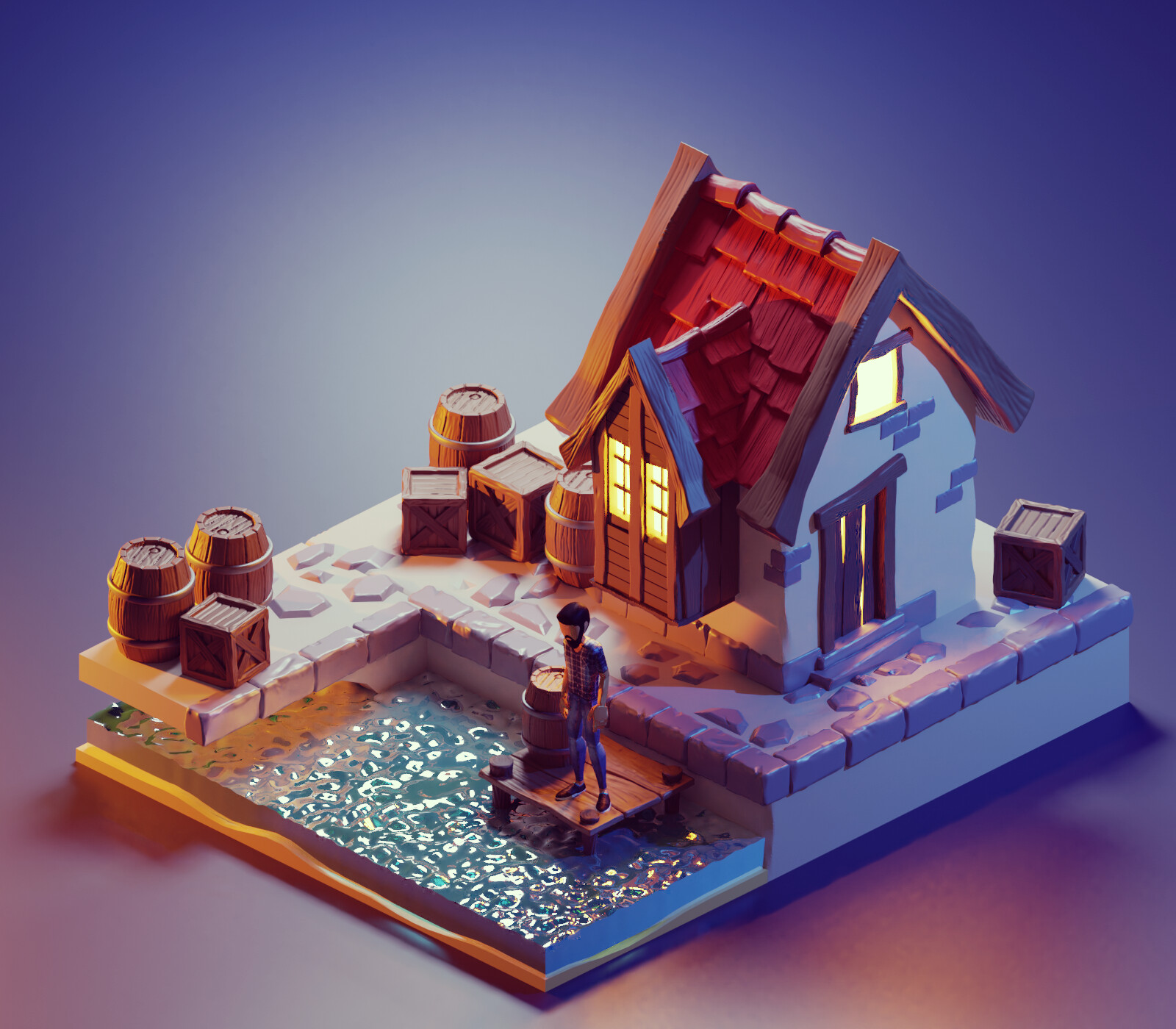 ArtStation - First try Blender3d