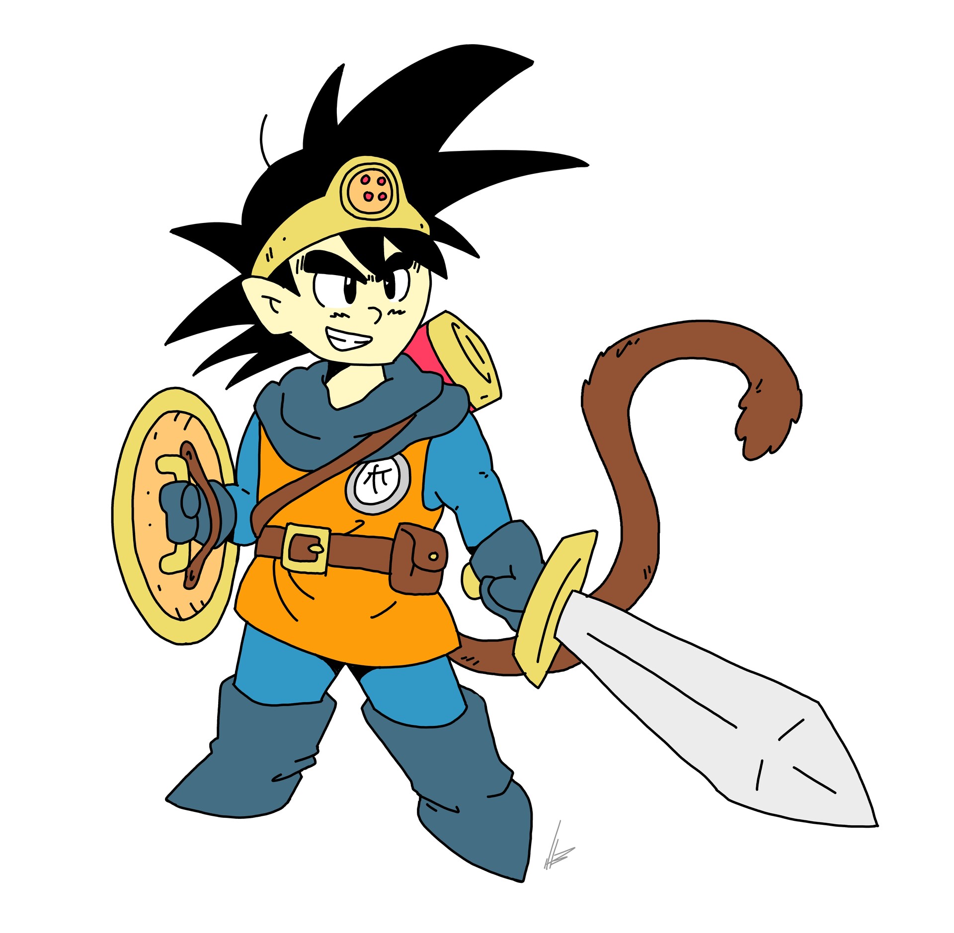 how to draw dragon quest characters