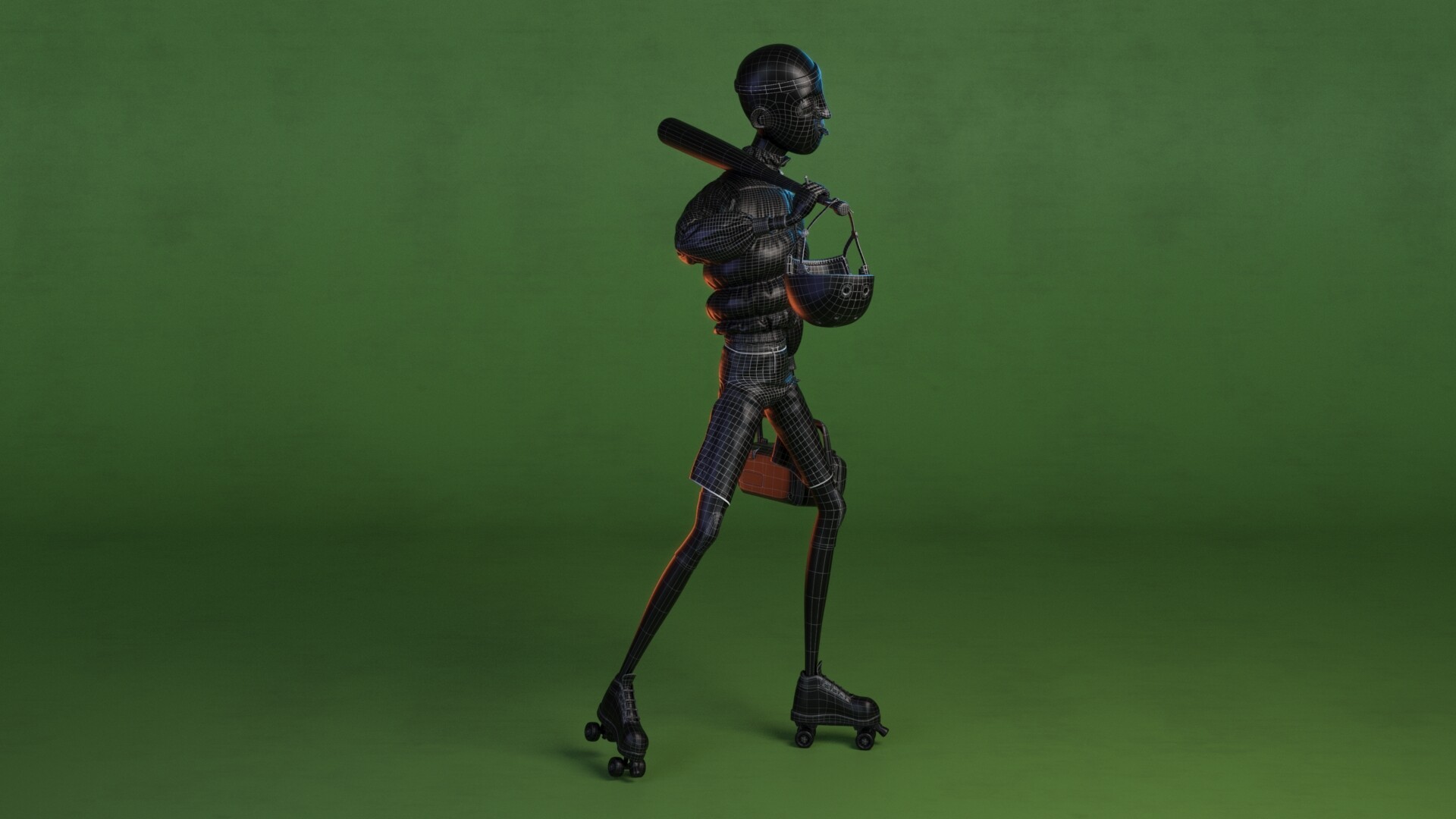 Vincent Lenne - Personal work - Rollerman (Mars 2020)