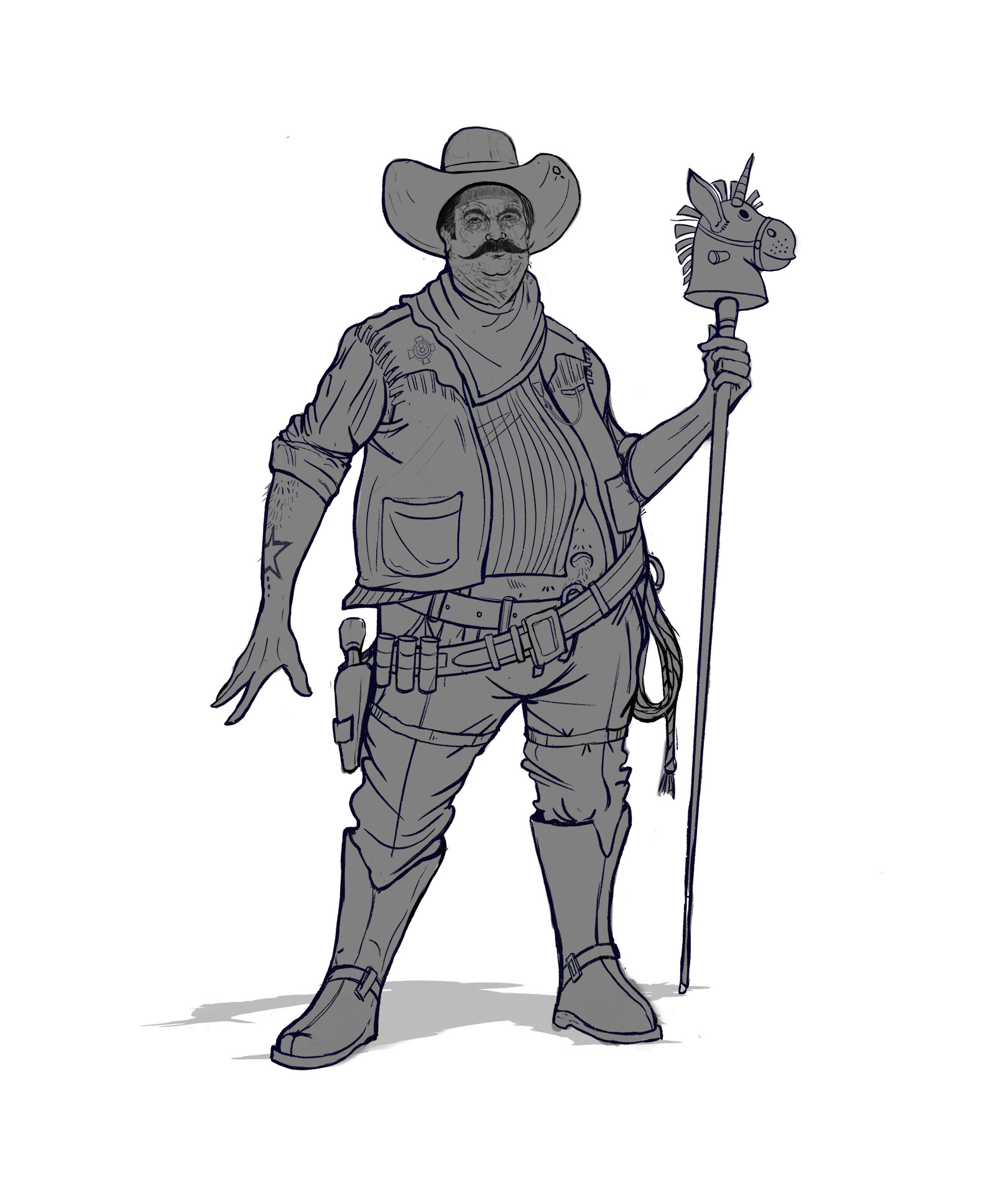 ArtStation - Cowboy Character design