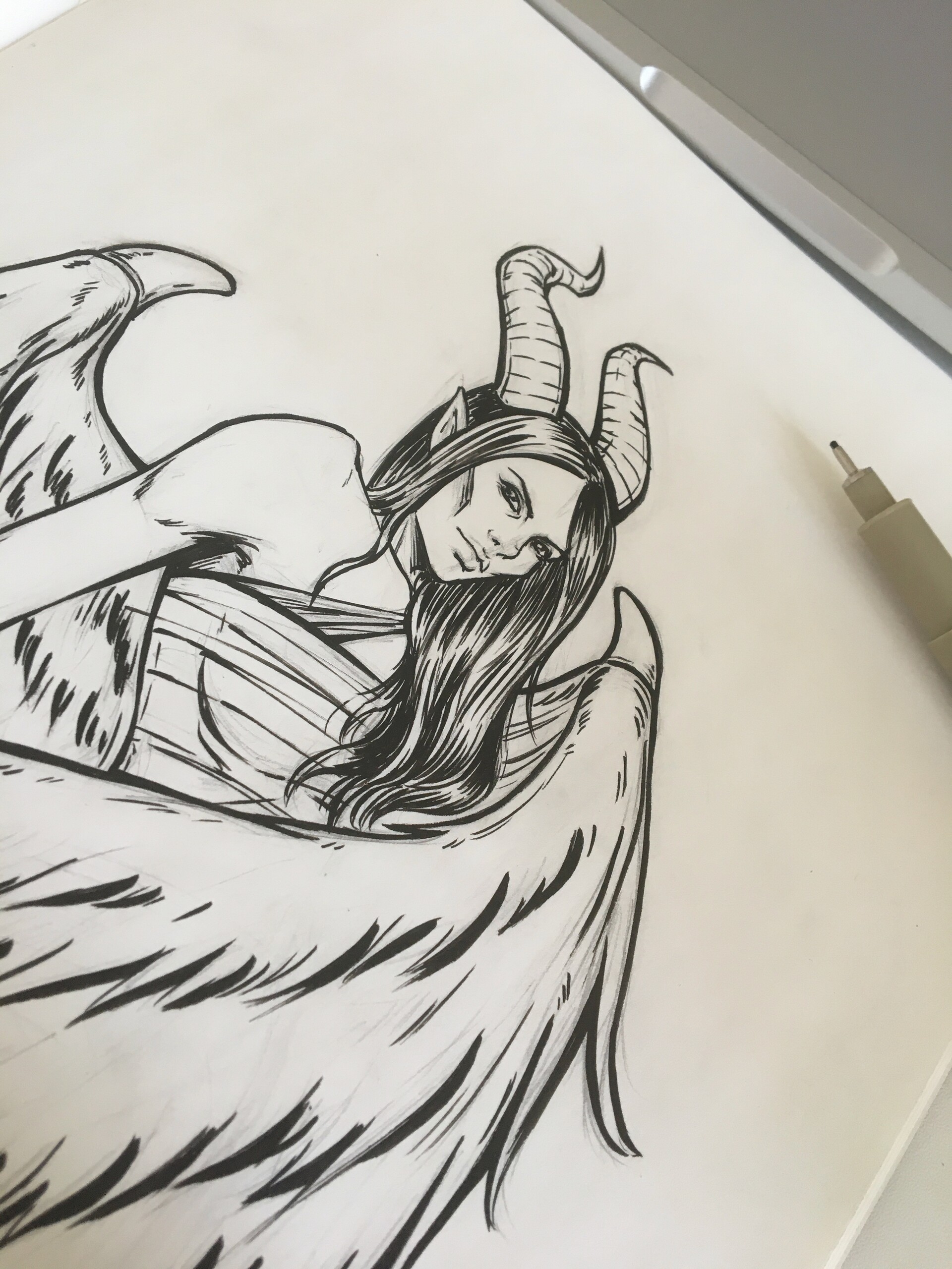 maleficent drawing ideas