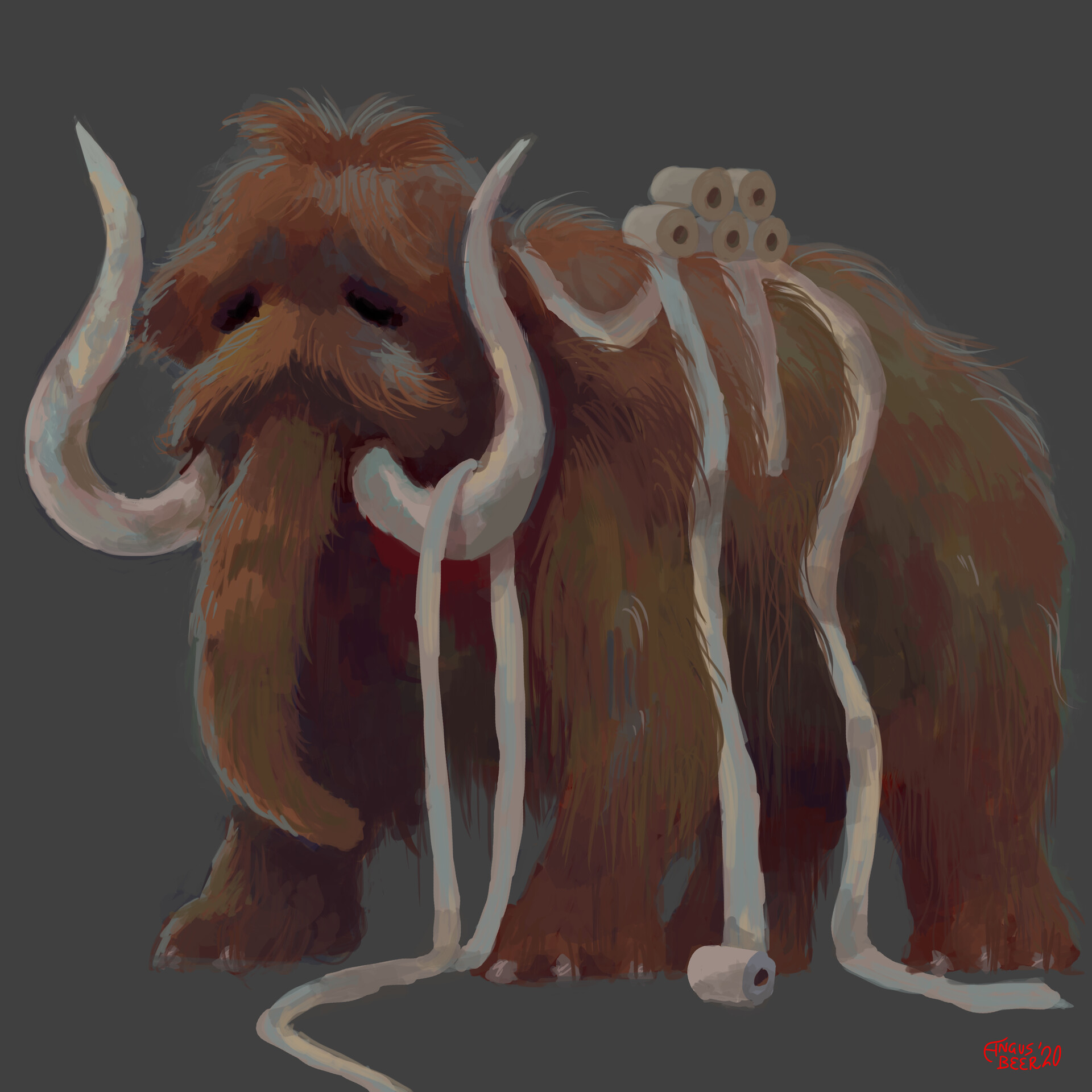 ArtStation - "Sad Mammoth" - Trash Mammoth