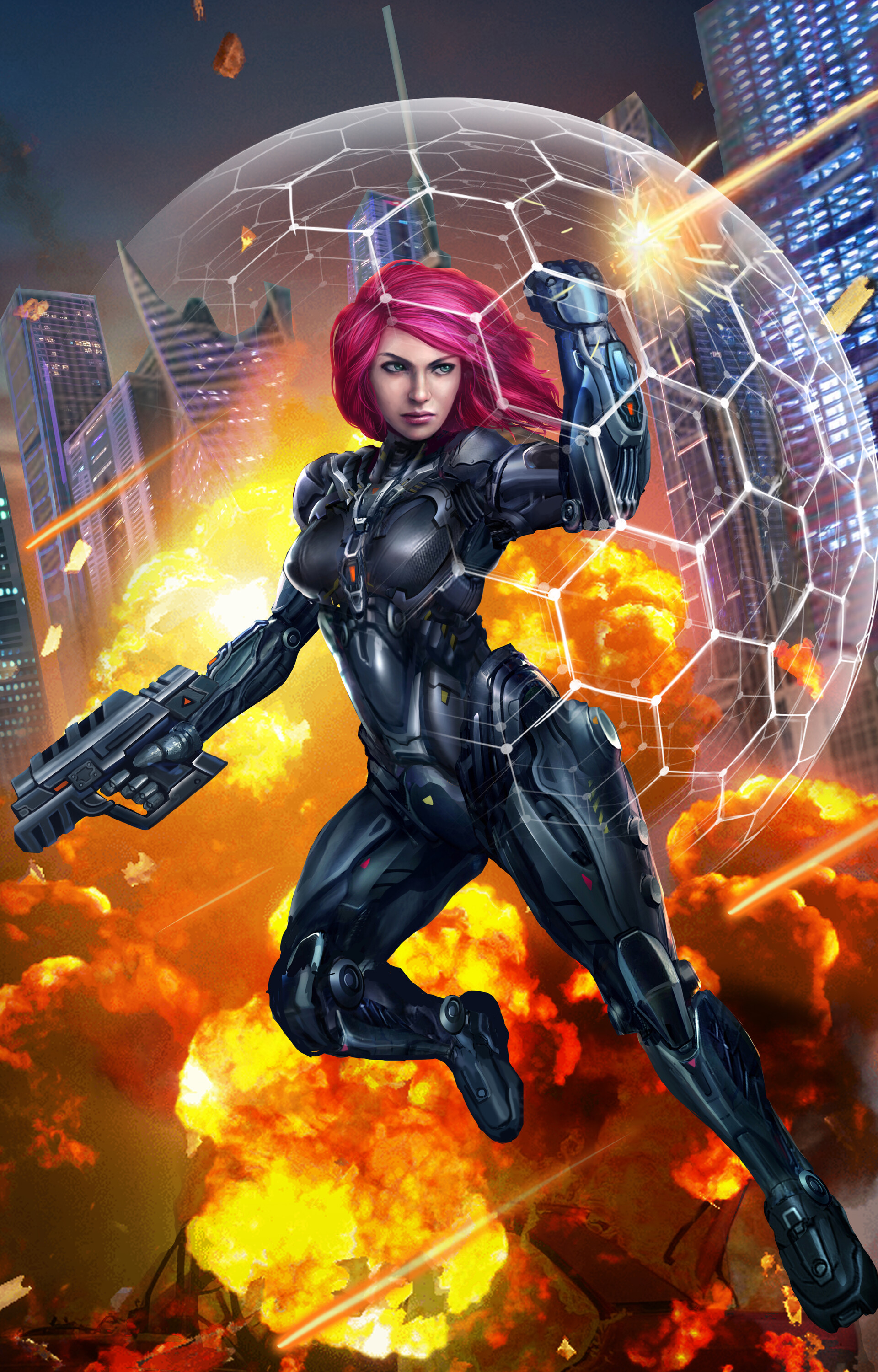 ArtStation - A Cyborg War Girl Series