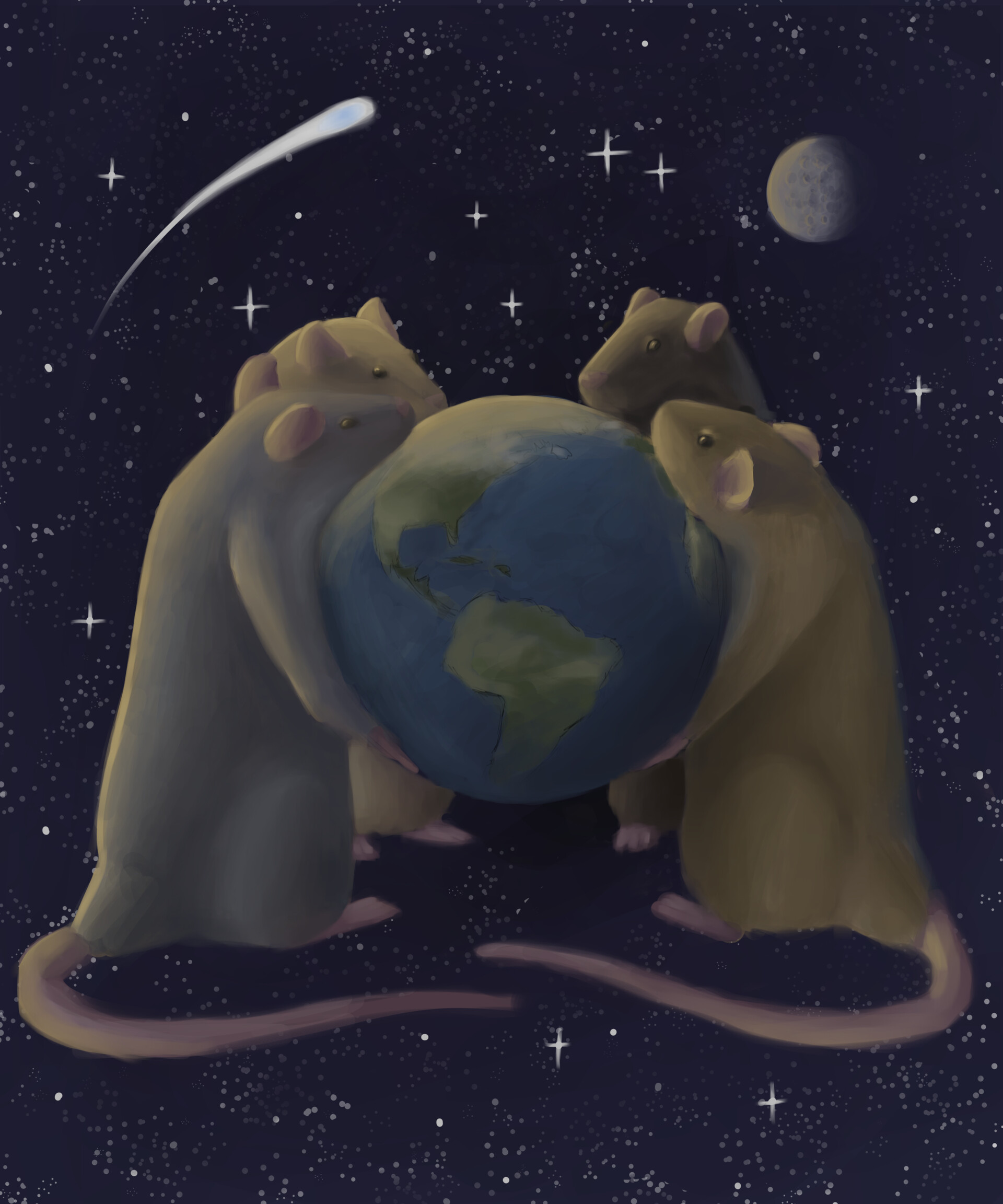 ArtStation - Happy World Rat Day 2020