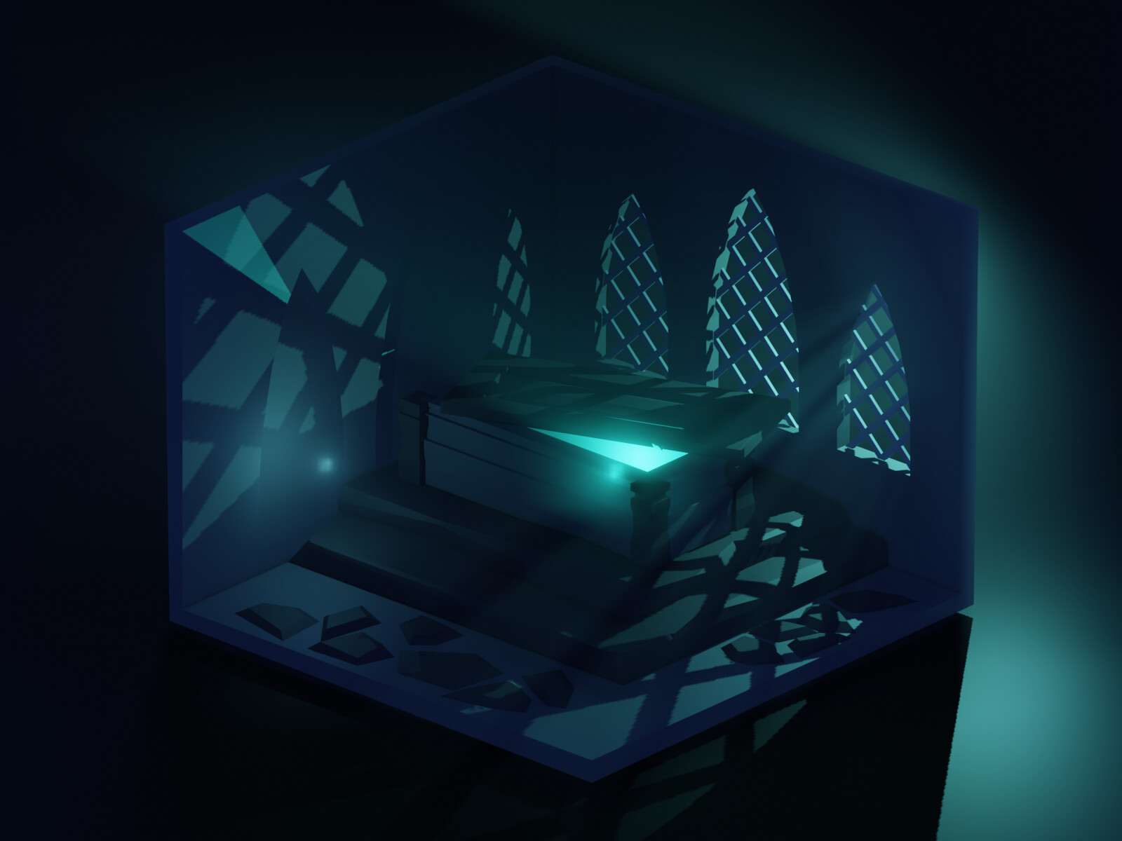 ArtStation - Low-poly ancient crypt