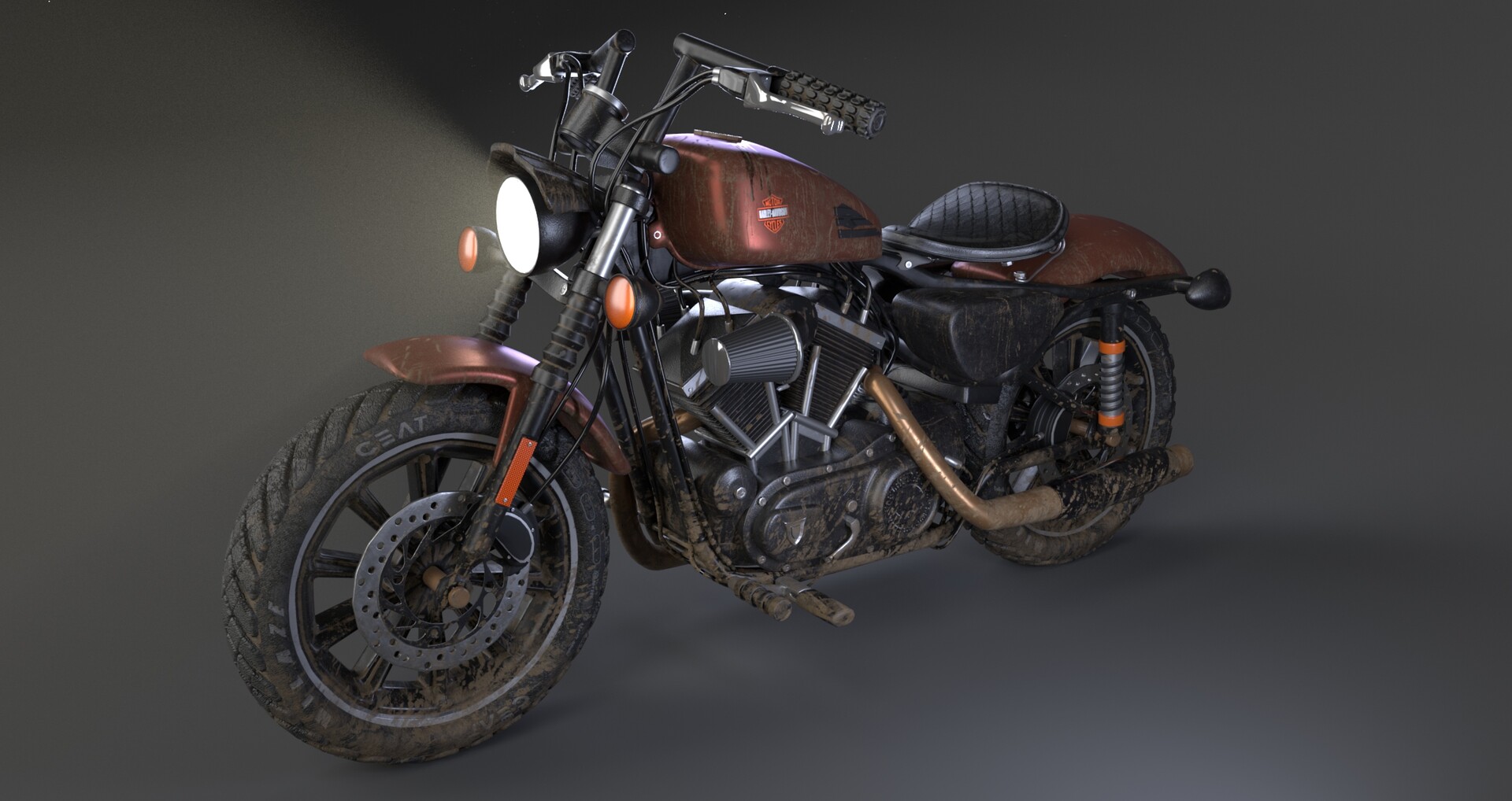 ArtStation - Harley Davidson 3D modelling.