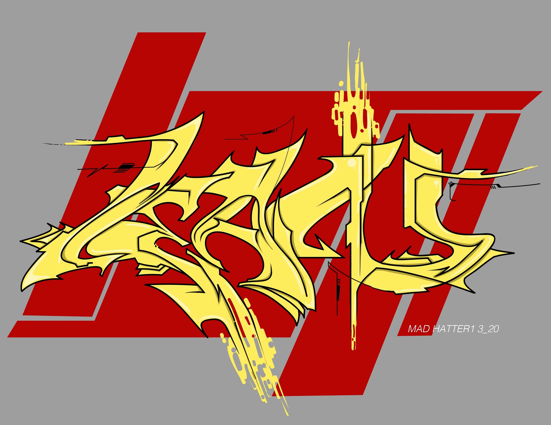 ArtStation - Vector_graffiti_outline