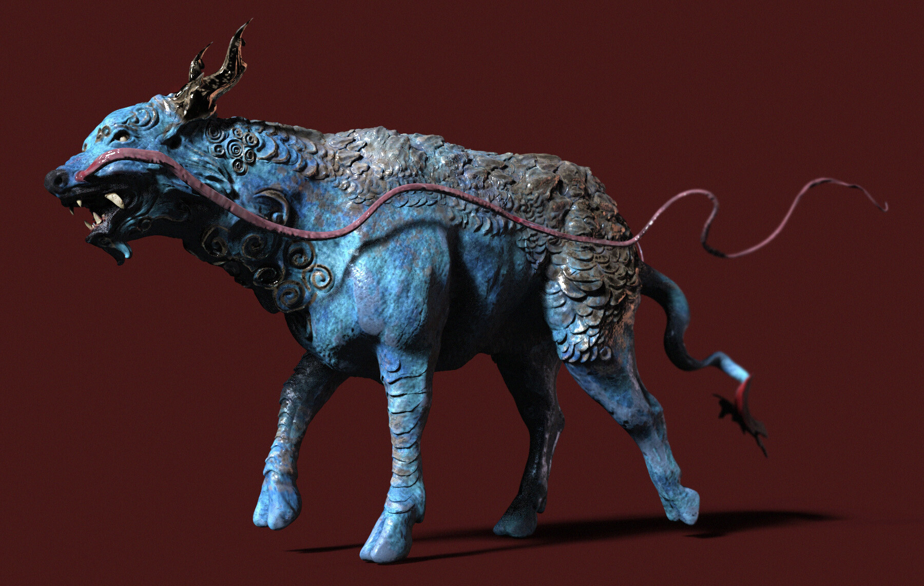 ArtStation - Qilin design #2, Farah Kolja