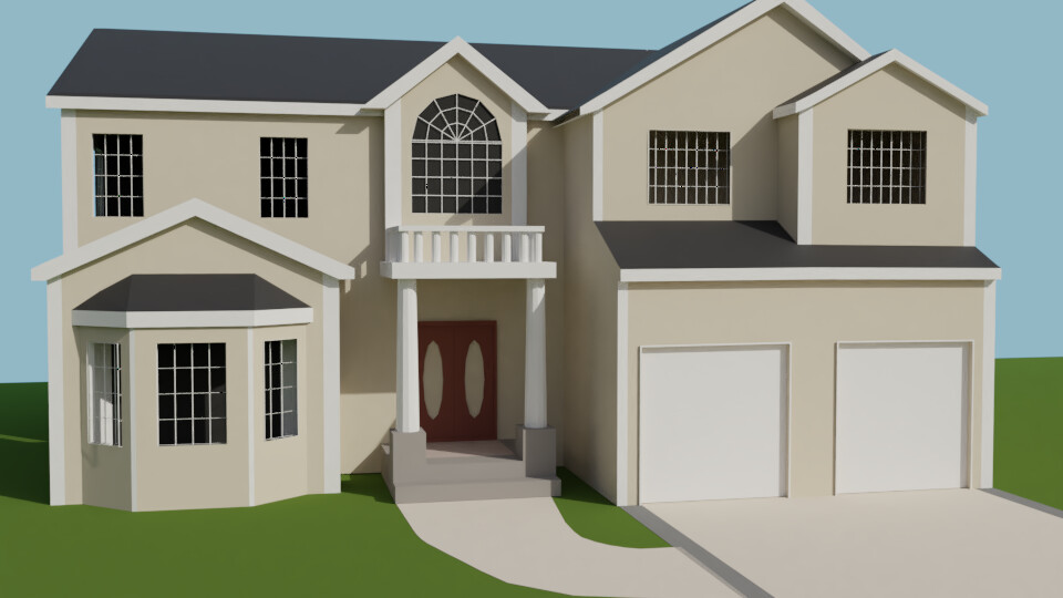 ArtStation - My low poly house