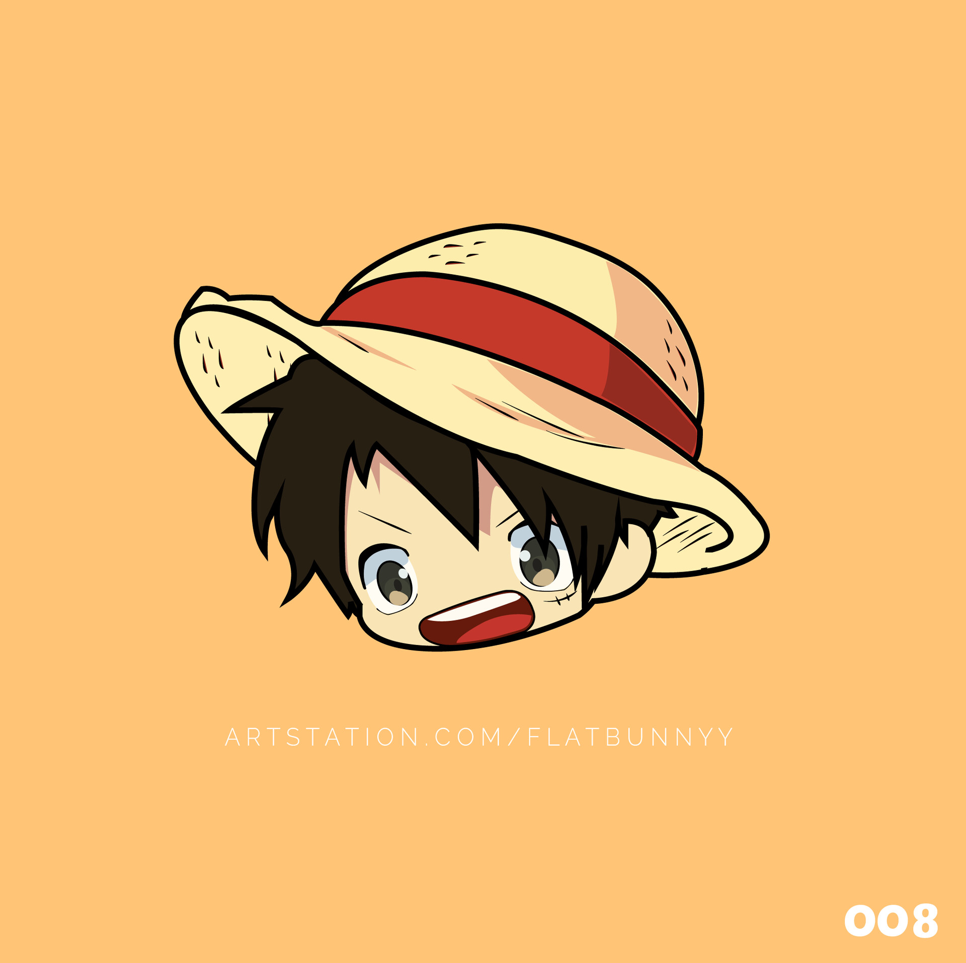how to draw chibi luffy