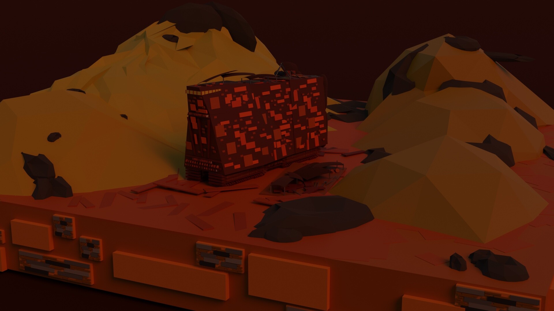 ArtStation - Sandcrawler in the Desert