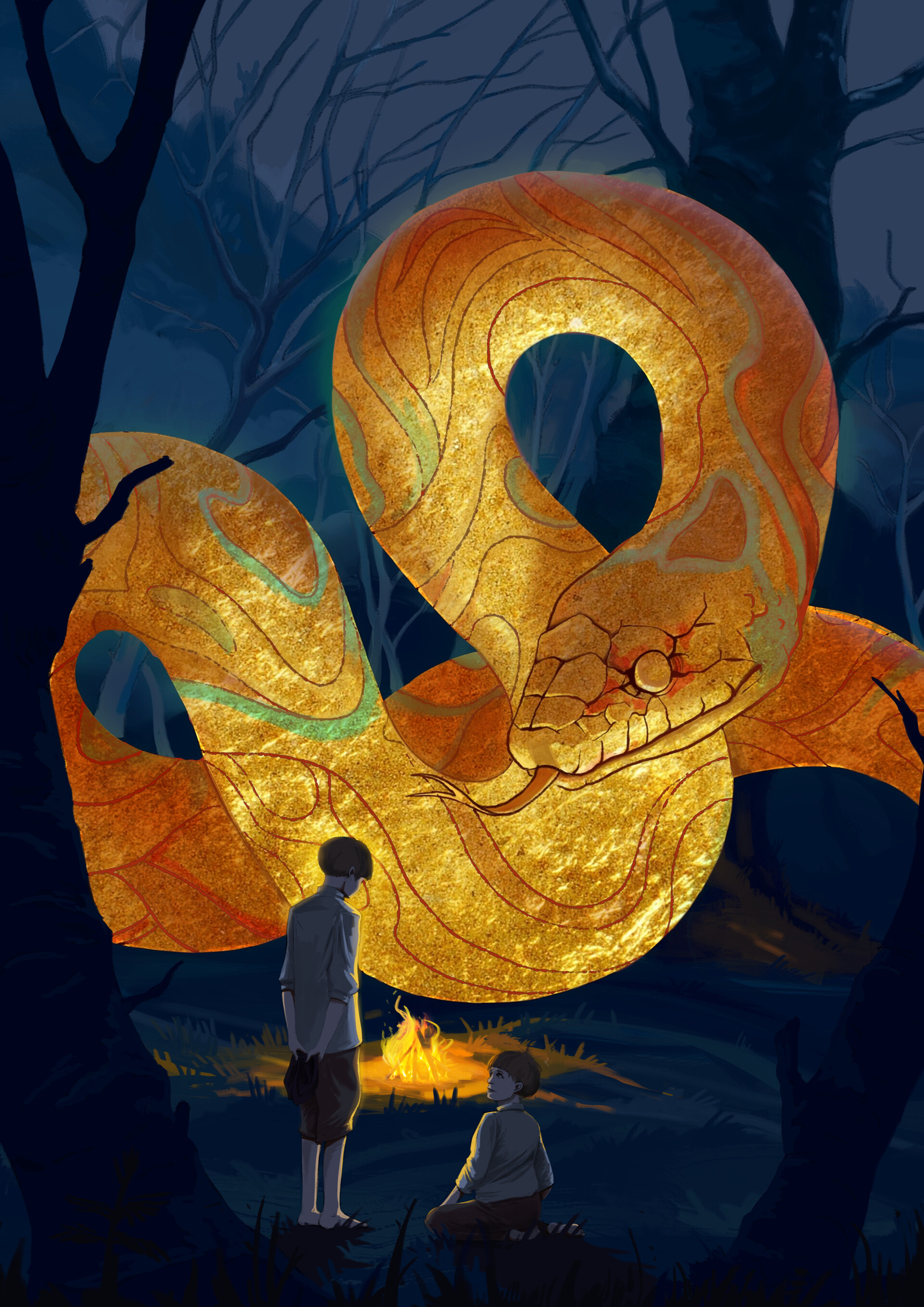 ArtStation - Great golden snake