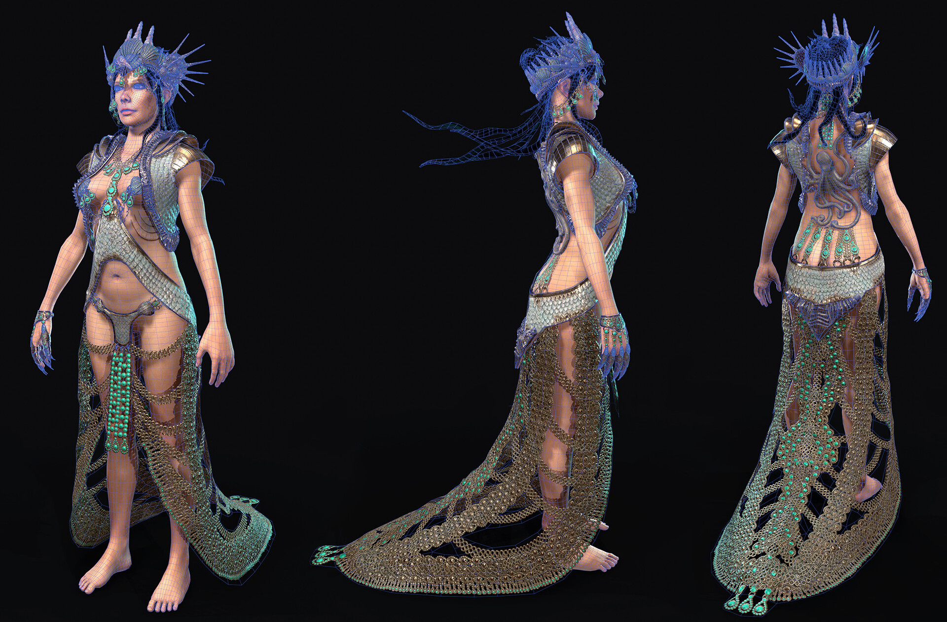 Amphitrite And Poseidon Costume