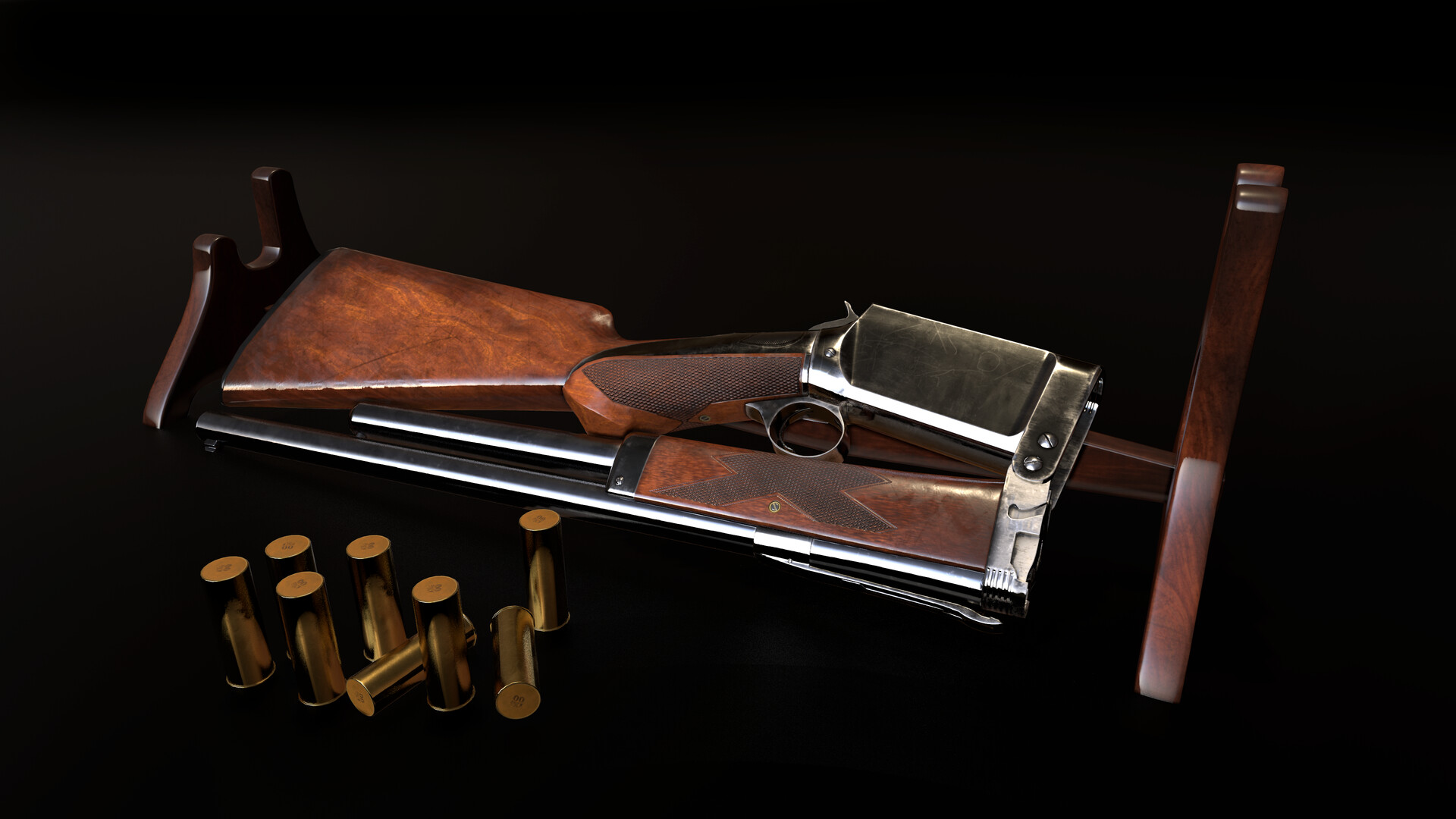 Thomas Burd - Burgess 12 Gauge Folding Shotgun