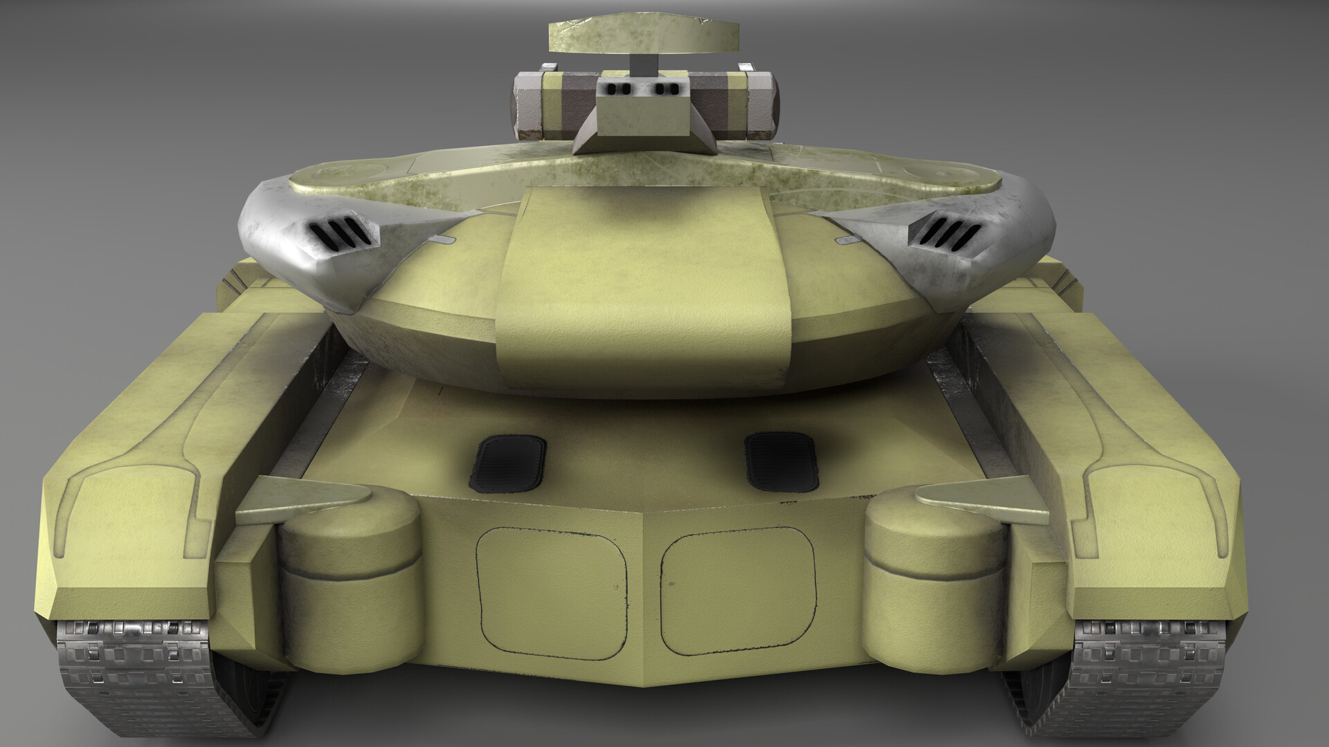 Vladimir FoX - Unmanned assault tank, light class. Low poly model.