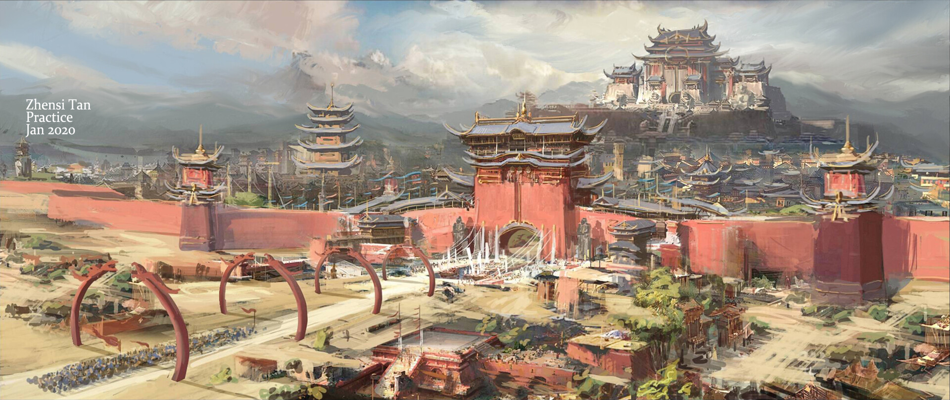 ArtStation - Ancient Chinese architectures practice