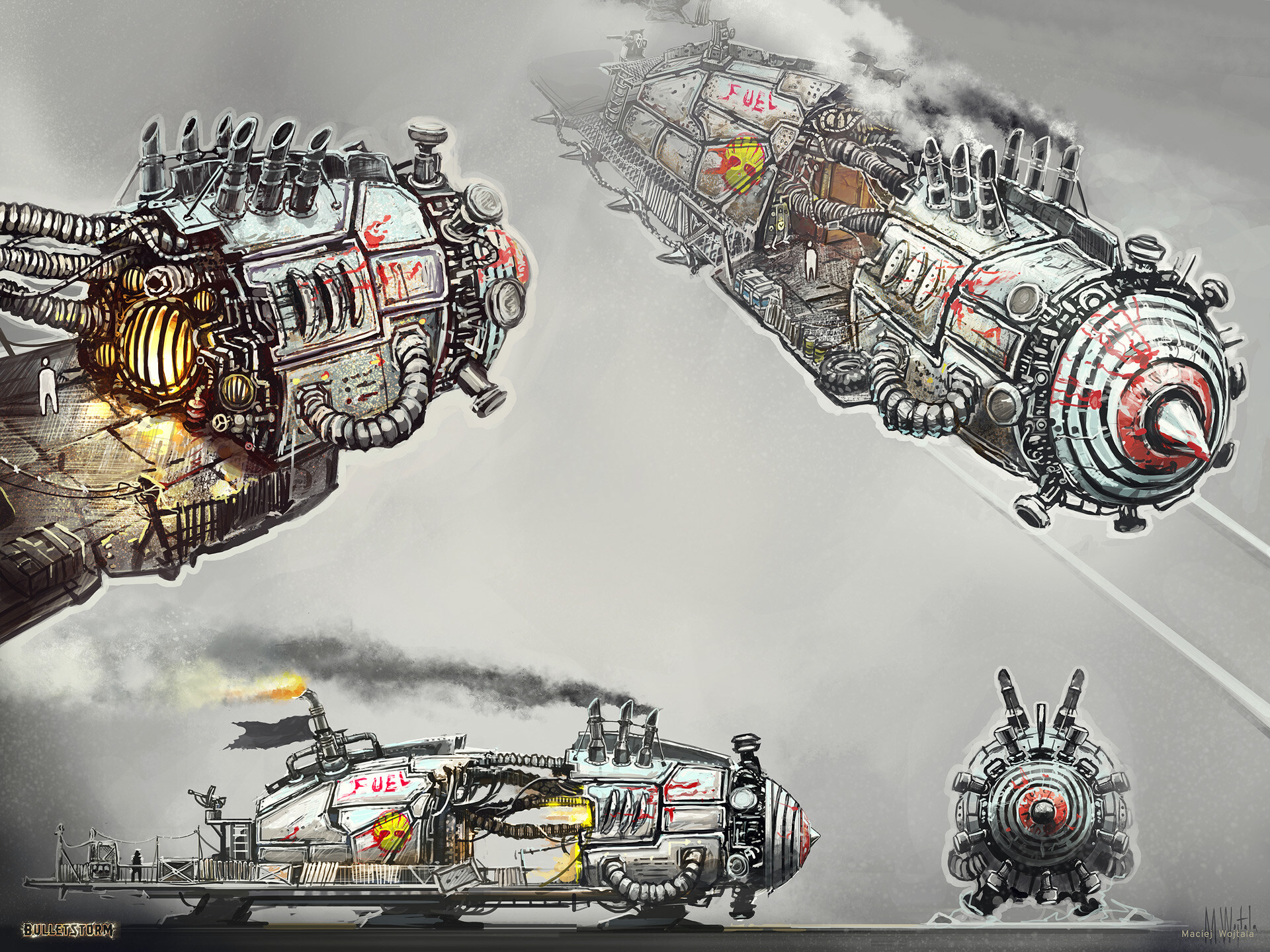 Maciej Wojtala - Bulletstorm | Concept art