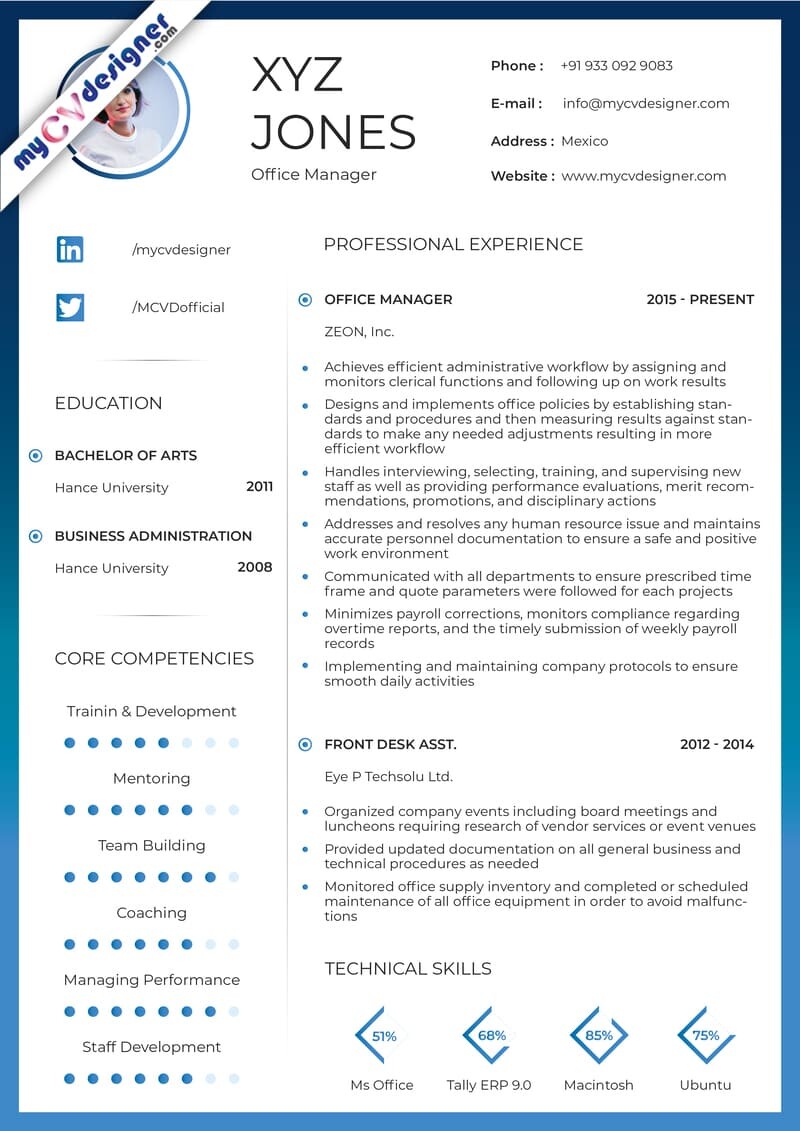 My CV Designer - CV Templates