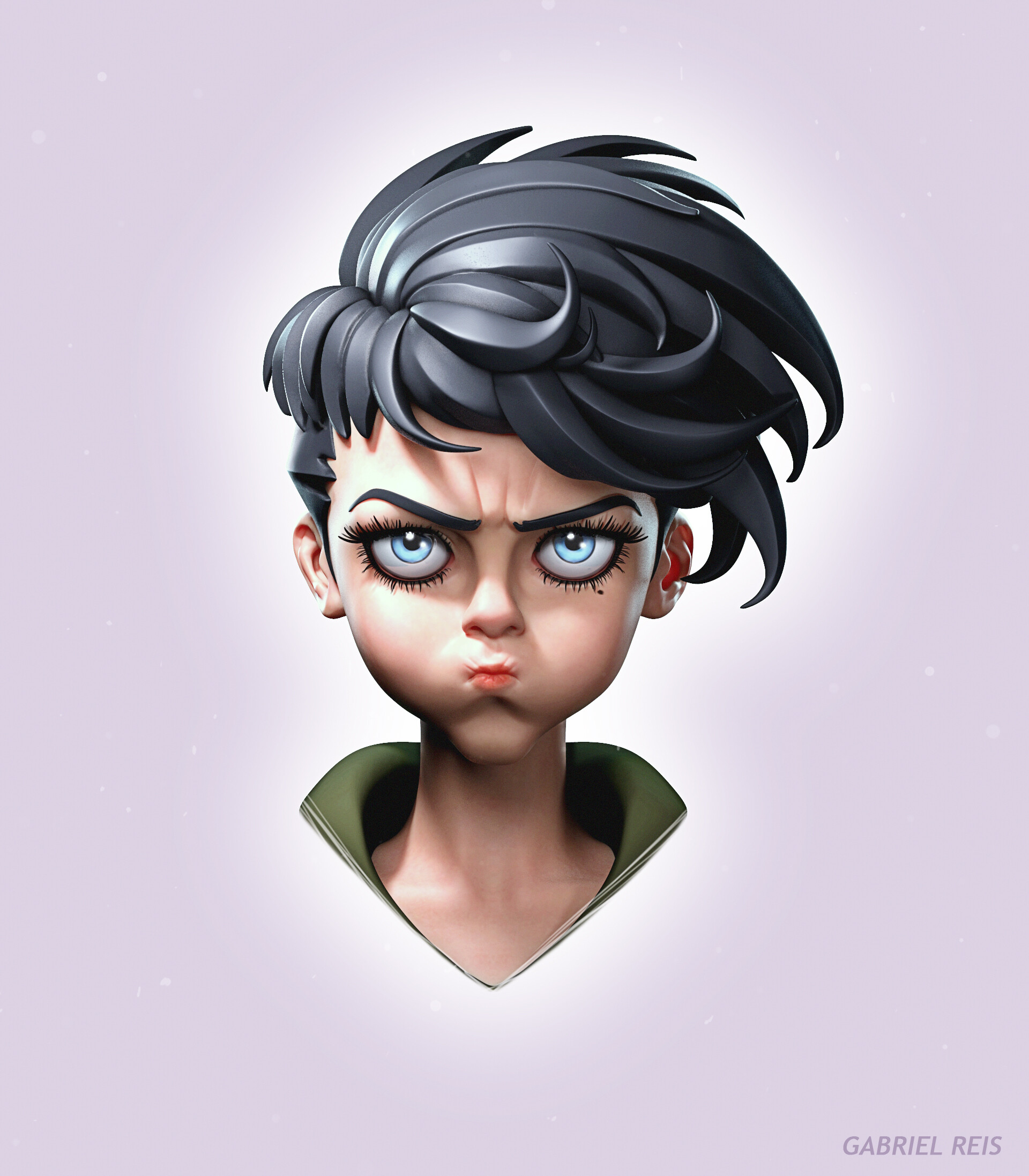 ArtStation - Grumpy Girl