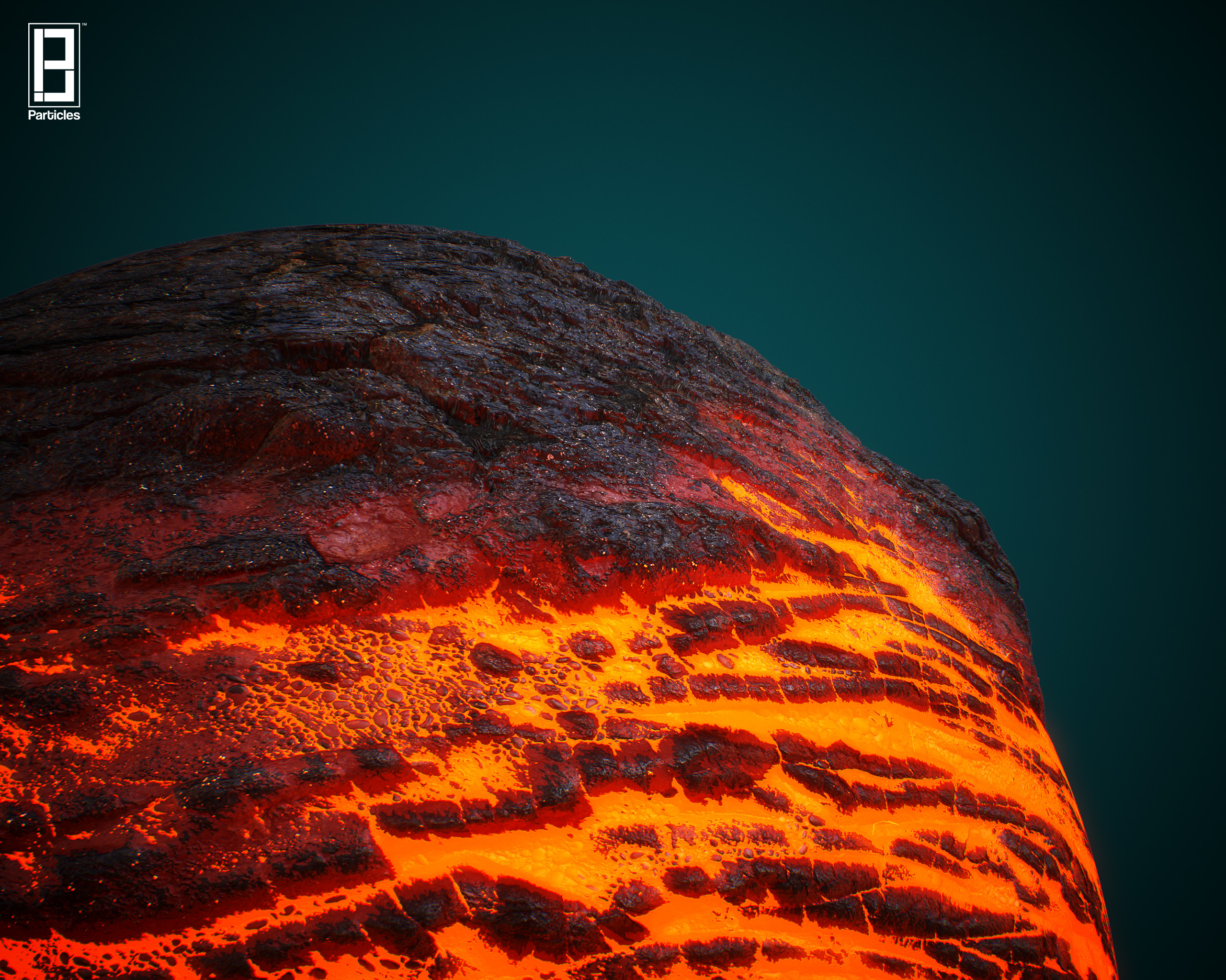 13 Particles Studio - Lava material
