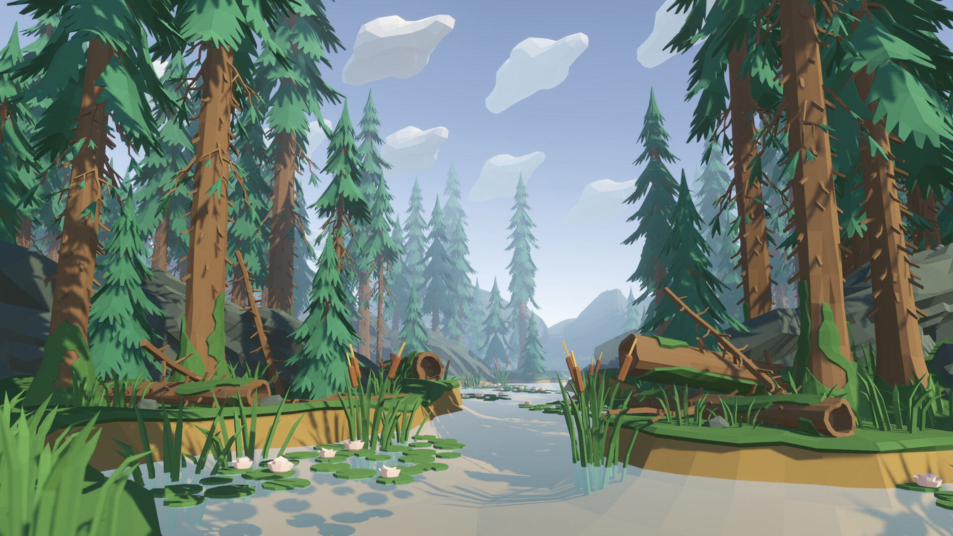 ArtStation - Polygon Pine Forest